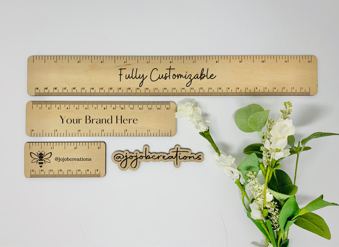 Custom Branded Ruler, Engraved Logo Ruler, Personalized Ruler, Engraved ...