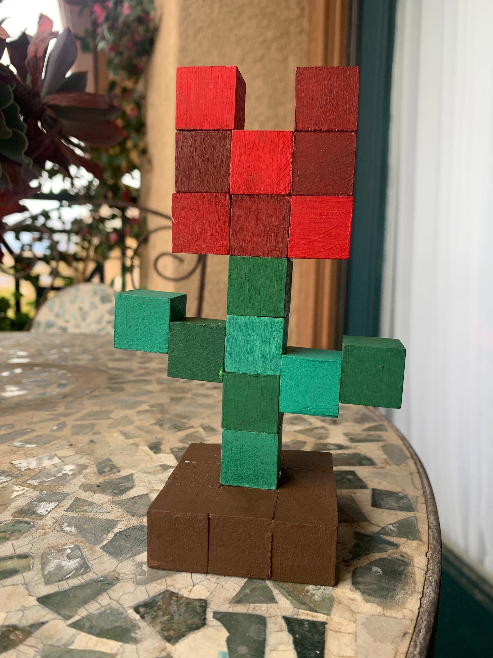 Tulip Wood Block Minecraft - Etsy