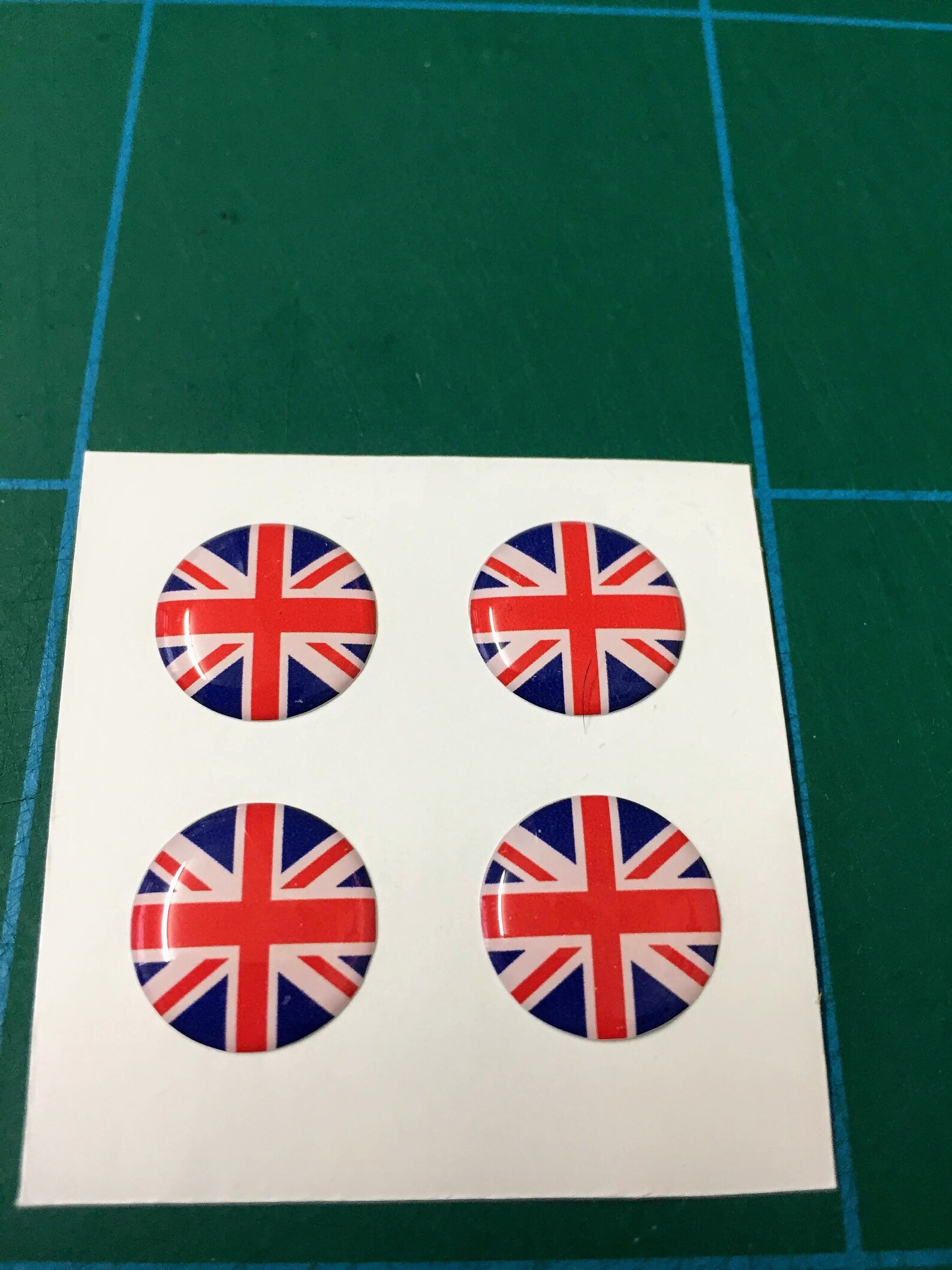 X4 Union Jack Colour Flag Domed Gel Car Badge Sticker Decals | Etsy