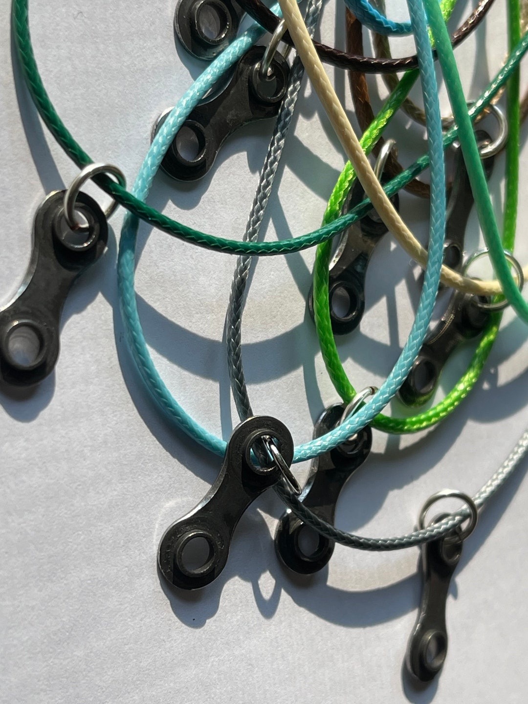 Upcycled Minimalist Bike Chain Necklace - Etsy
