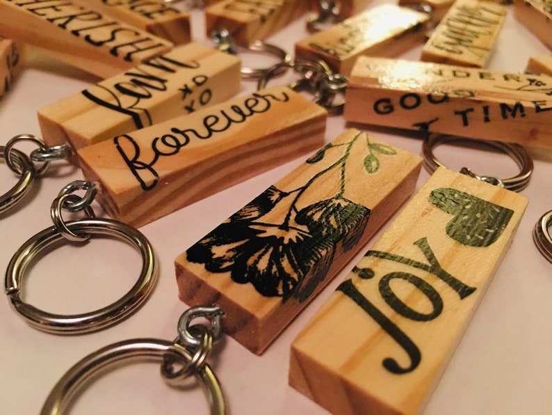 Mini Stacking Block Keychains - Etsy