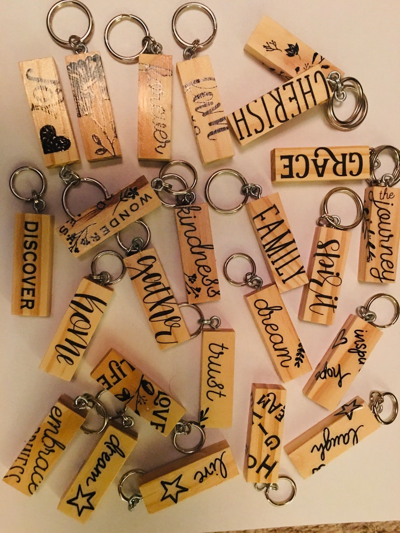 Mini Stacking Block Keychains - Etsy