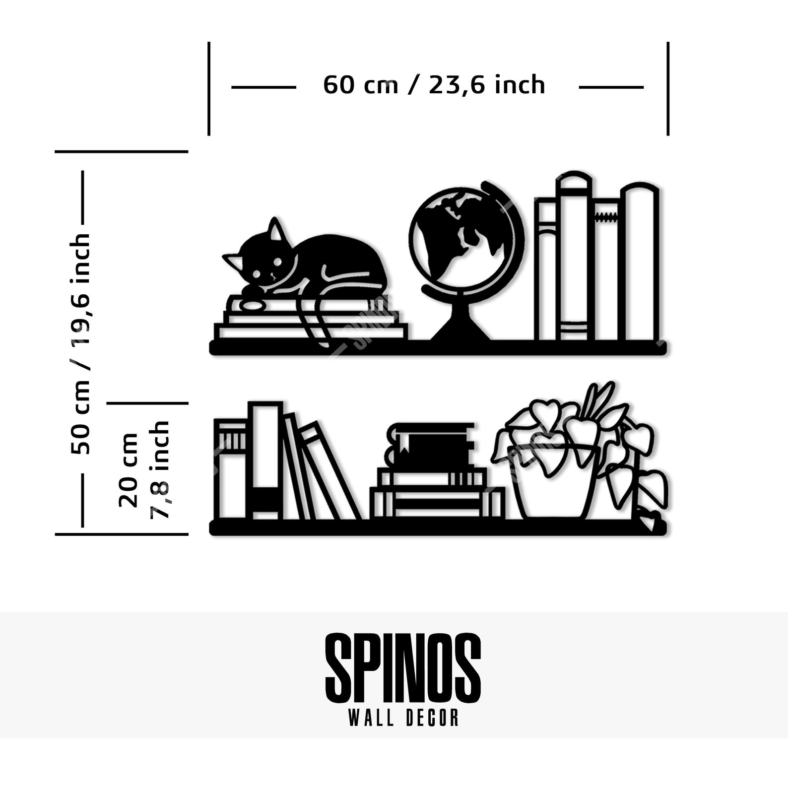 Bookshelf Wood Wall Art Bookcase Decor / Sign Living / Teen - Etsy