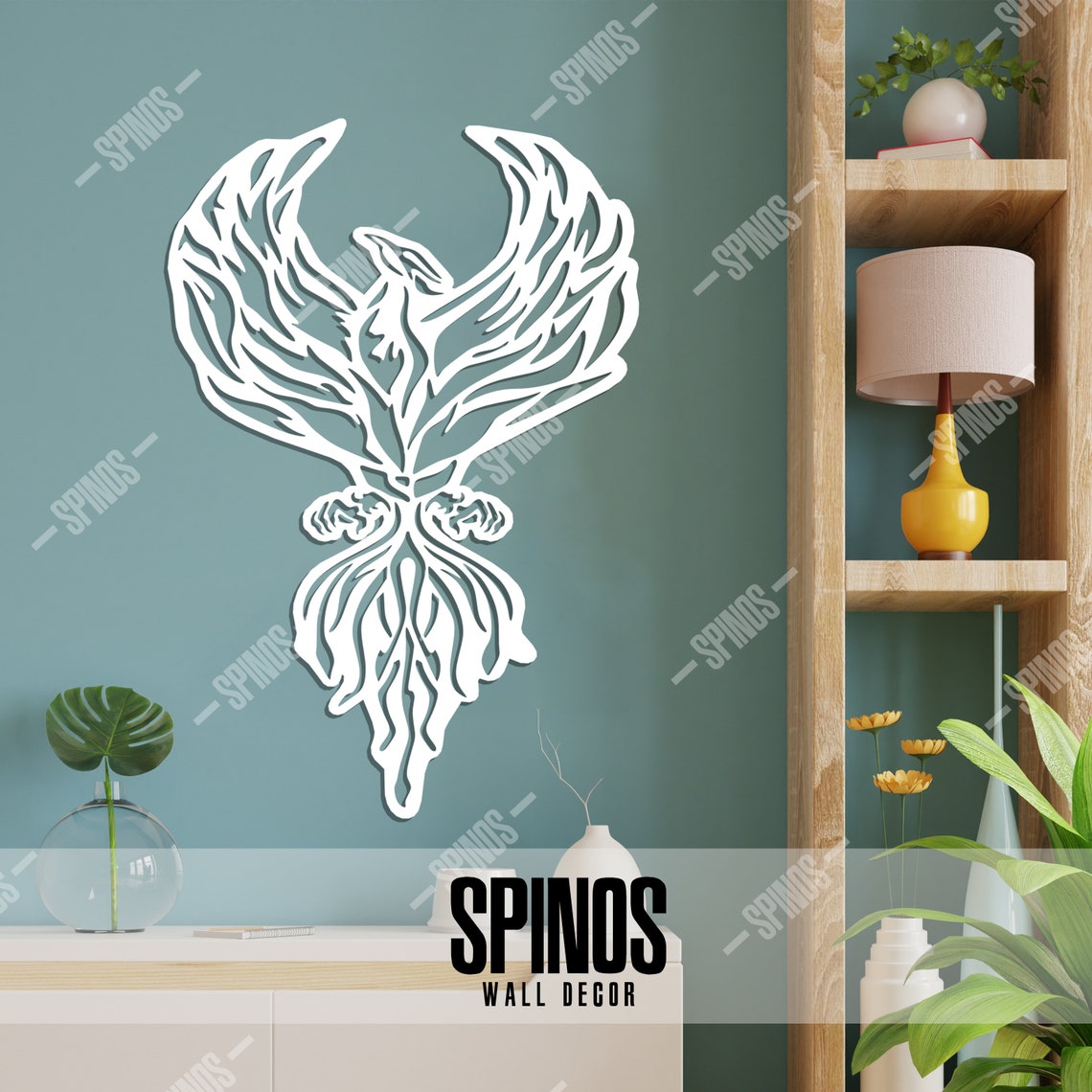 Phoenix Wood Wall Decor Fenix Wall Art Mythological Sign - Etsy