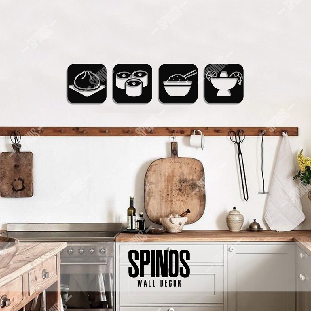 Asian Food Wall Art - Chinese Wall Decor - Japanese Wood Sign - Korean ...