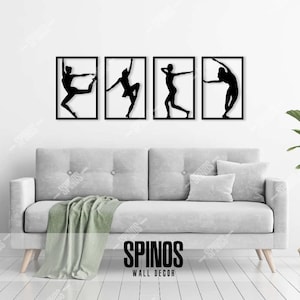 Jazz Dancer Wood Wall Art: 4-piece Musical Decor - Etsy