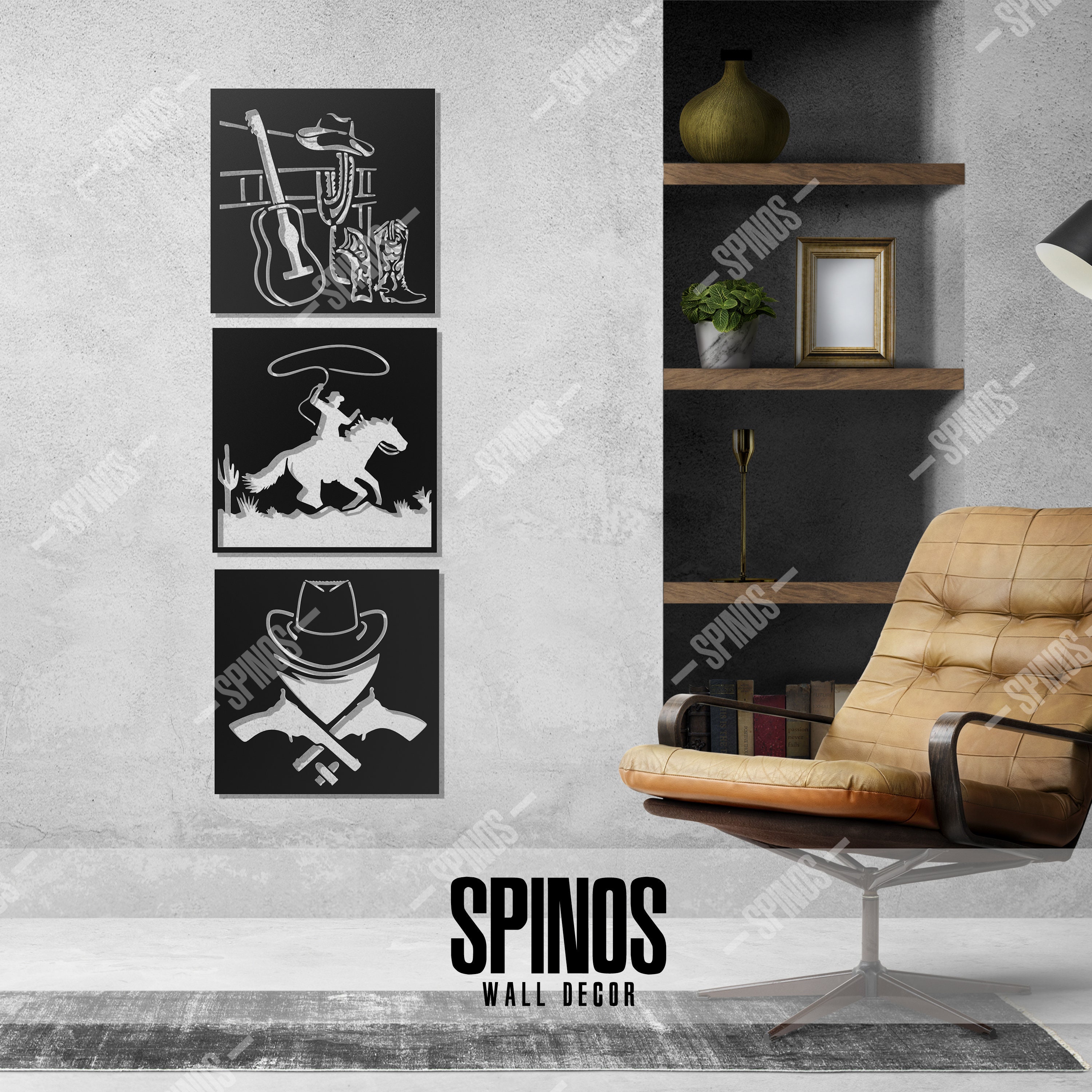 Cowboy Wood Wall Art Wild West Decor Western Sign Man - Etsy