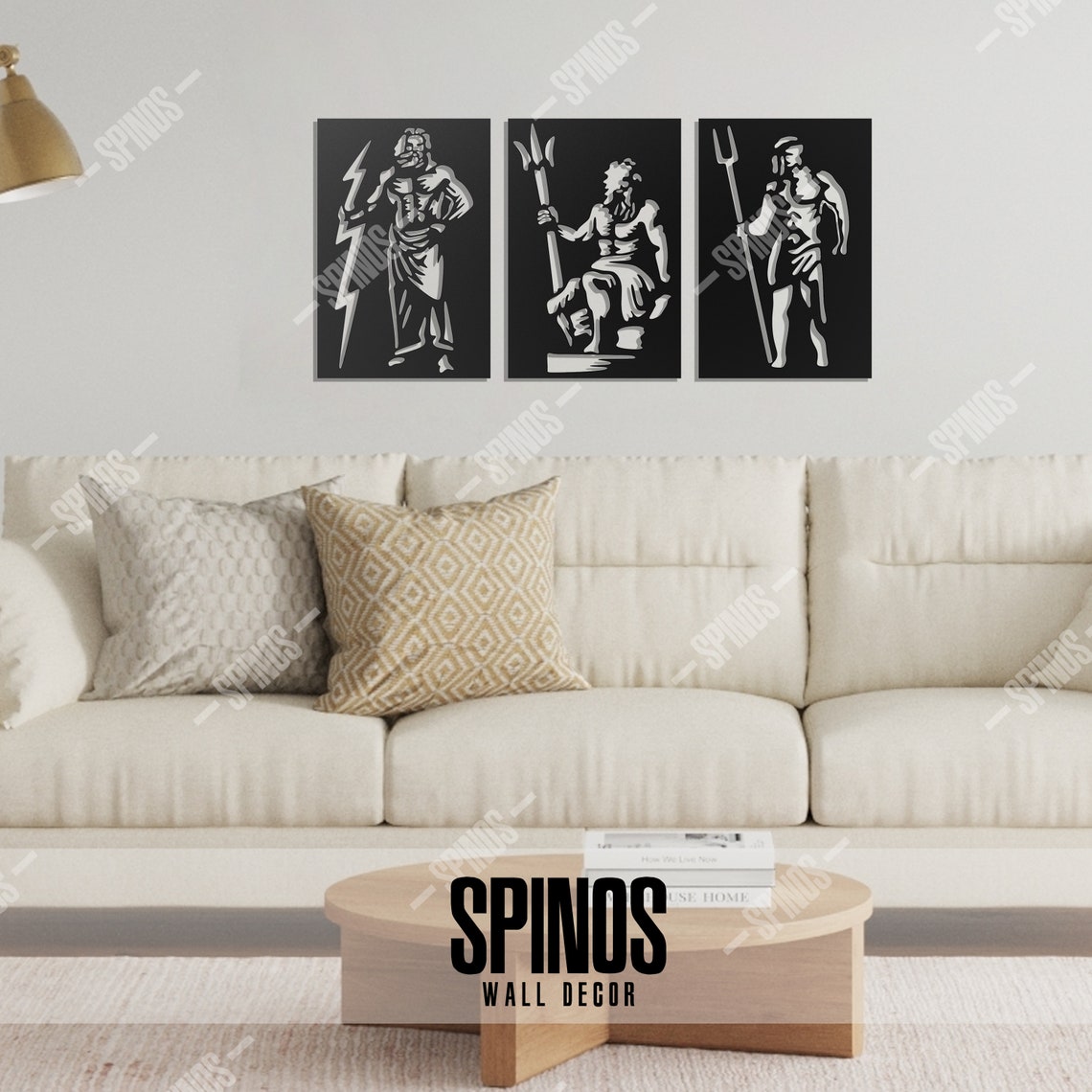 Greek Mythology Wood Wall Decor Ancient Greek Gods Zeus Wall - Etsy