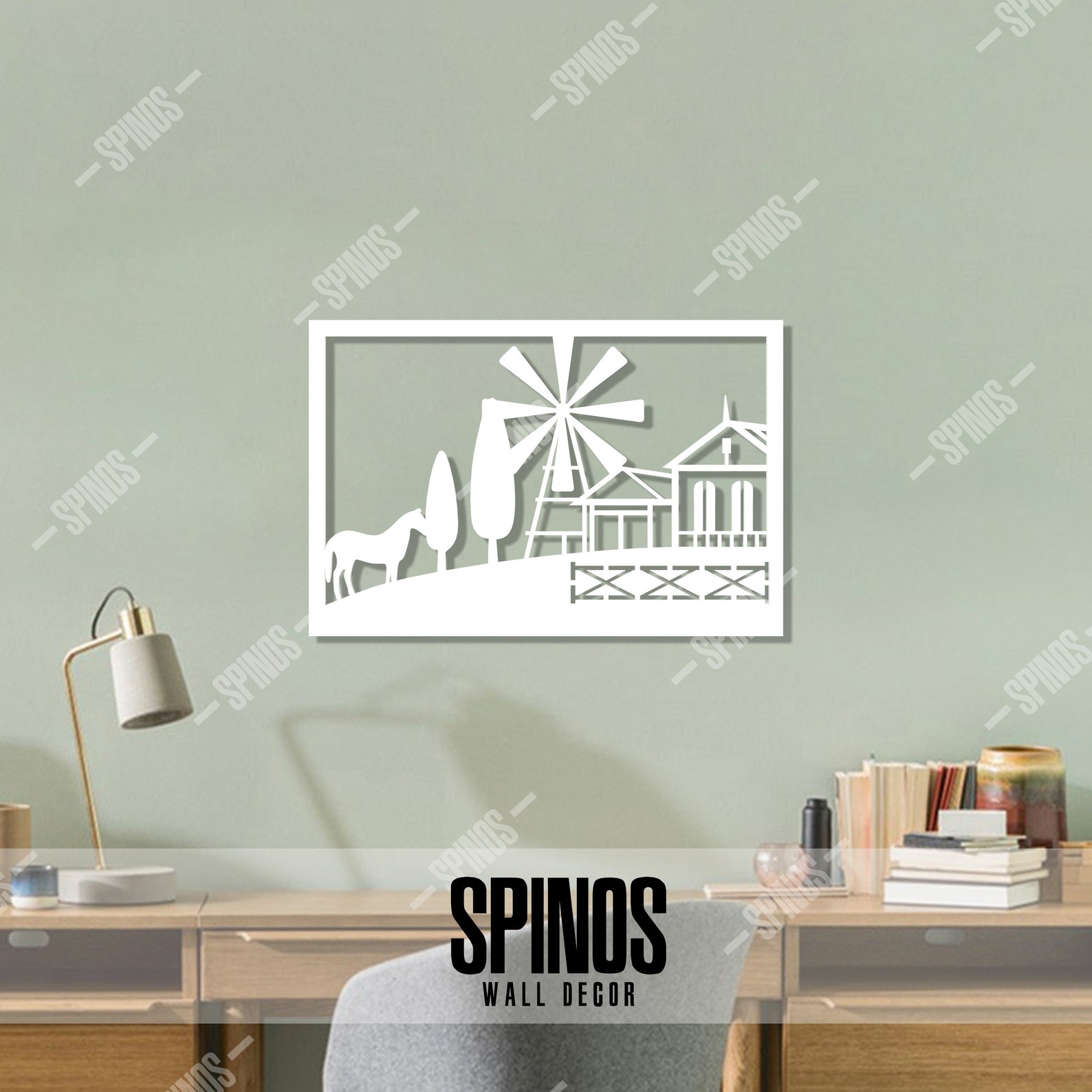 Farm Wood Wall Art Farmhouse Wall Decor Village Country - Etsy