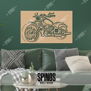 Motorcycle Wood Wall Decor Motorbike Wooden Art Chopper - Etsy