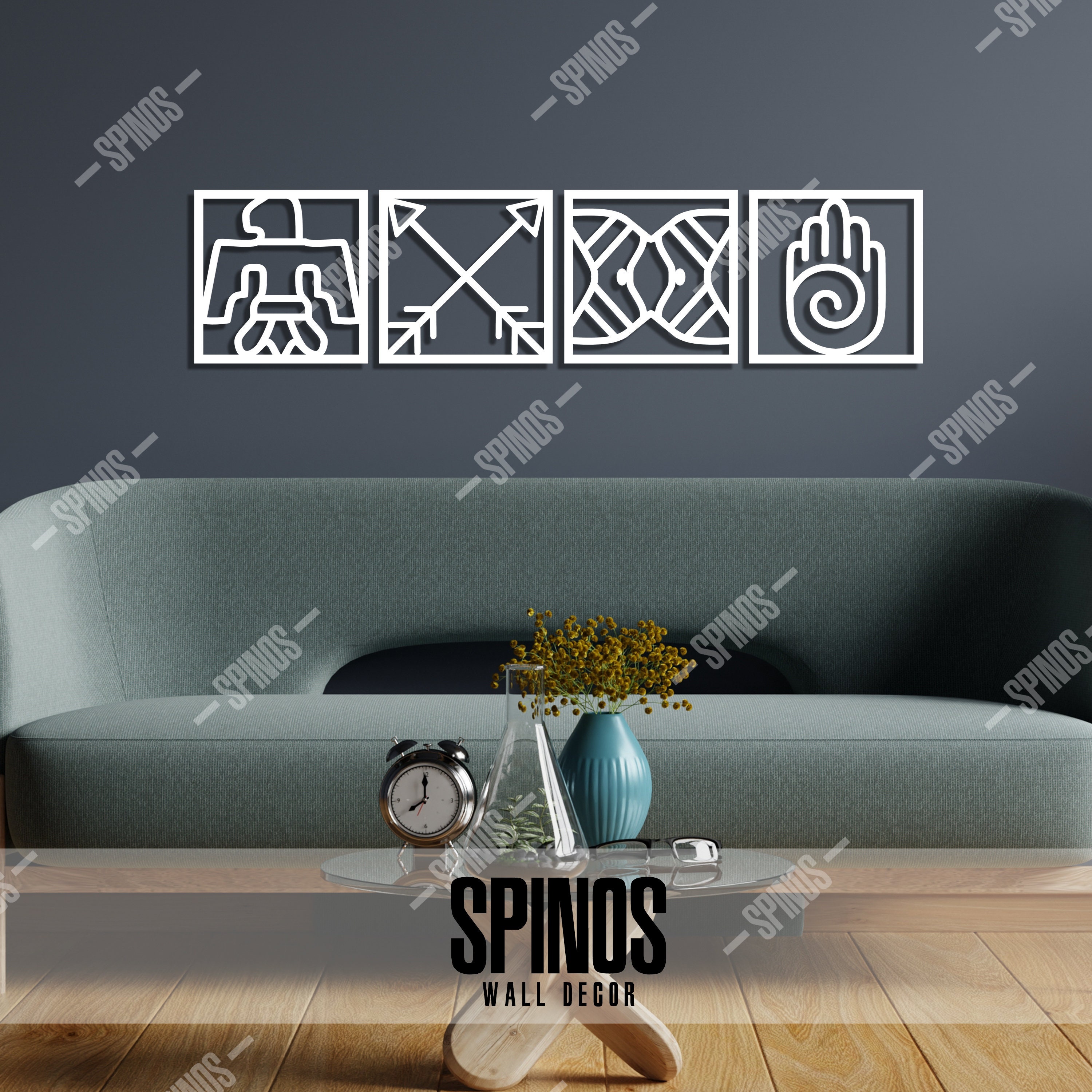 Native American Wood Wall Decor Amerindian Symbols - Etsy