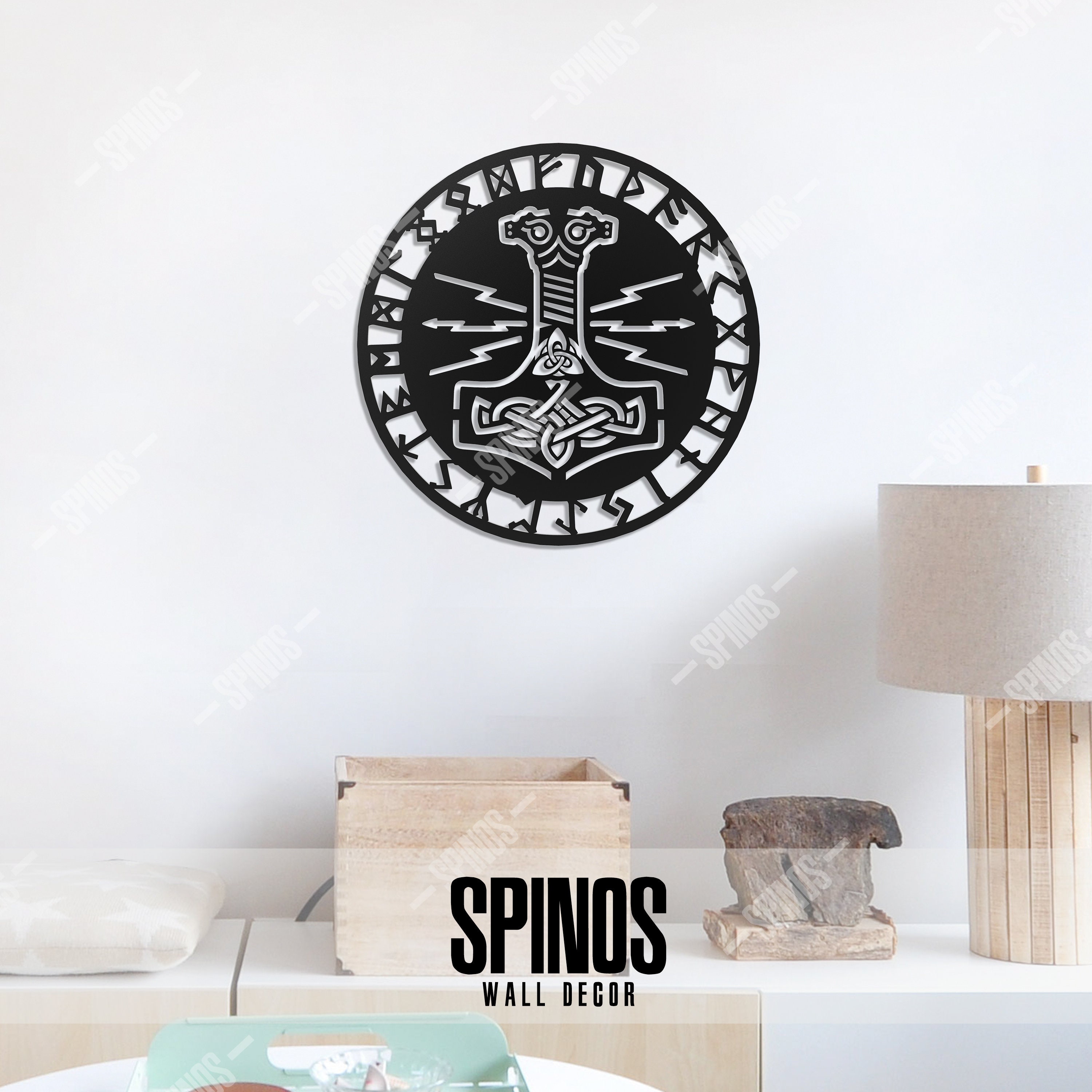 Thor's Axe Wall Art Mjollnir Wood Wall Decor Viking - Etsy