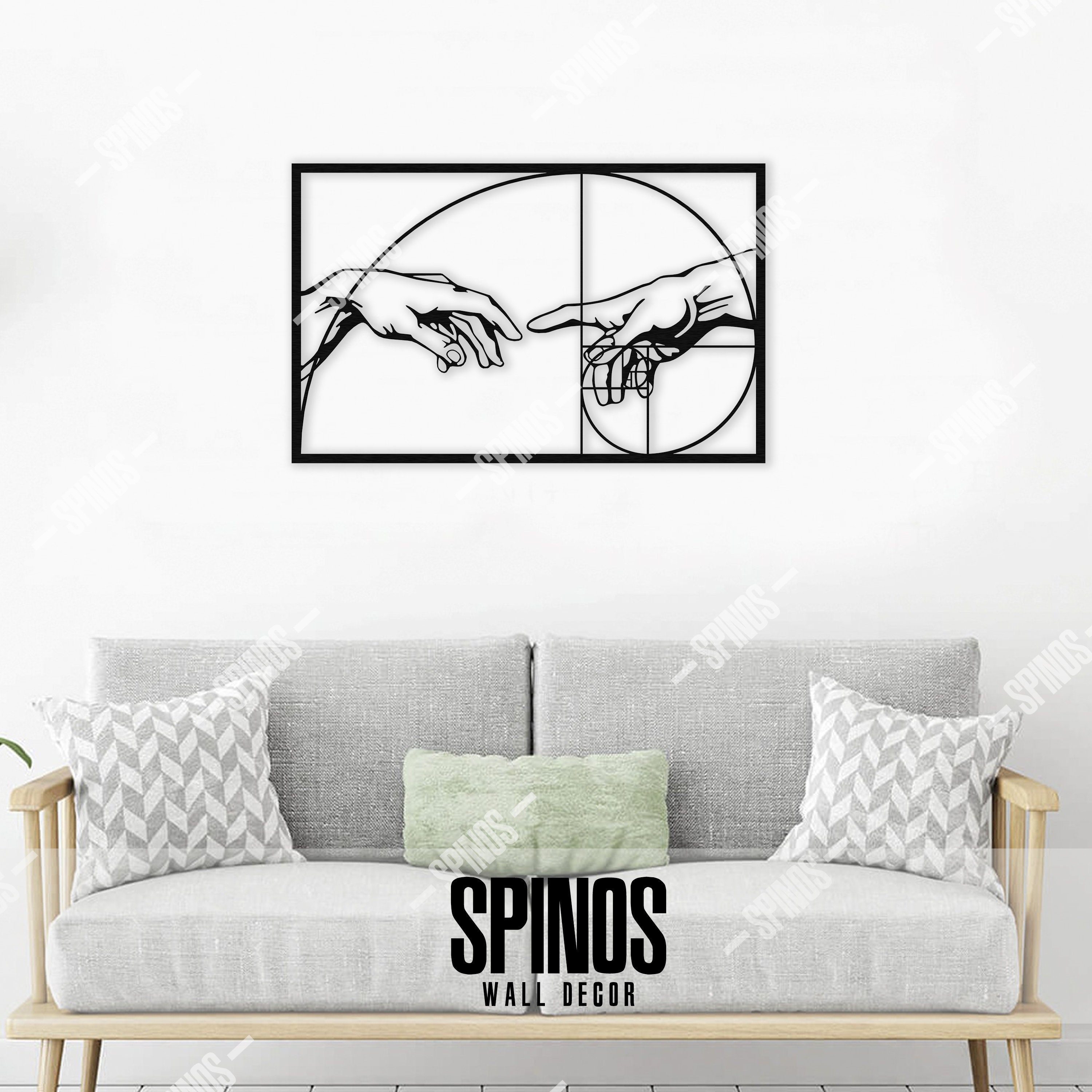 Creation of Adam Wood Wall Art: Renaissance Golden Ratio Decor - Etsy