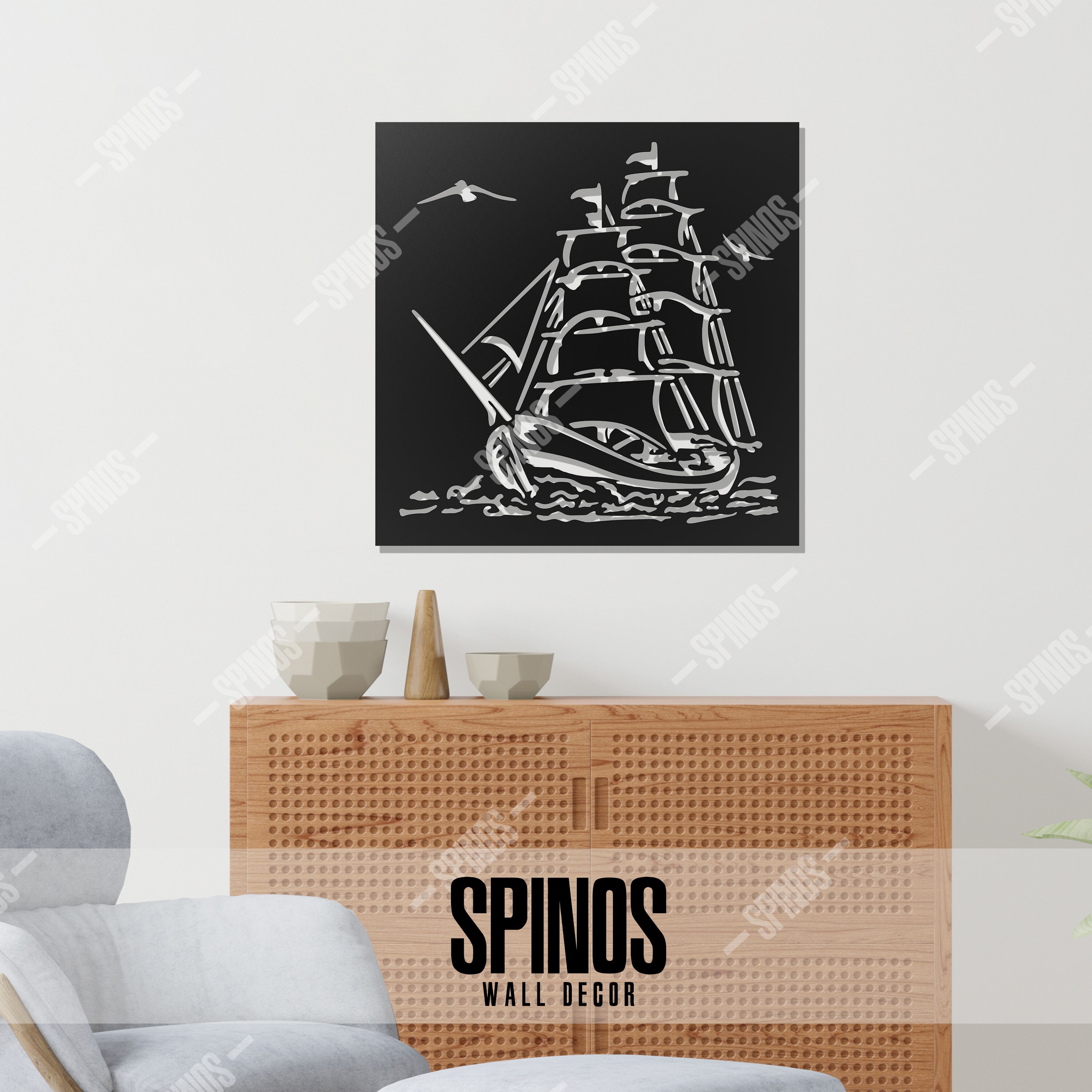 Pirate Ship Wood Wall Decor Sailing Ship Wall Art Wooden - Etsy