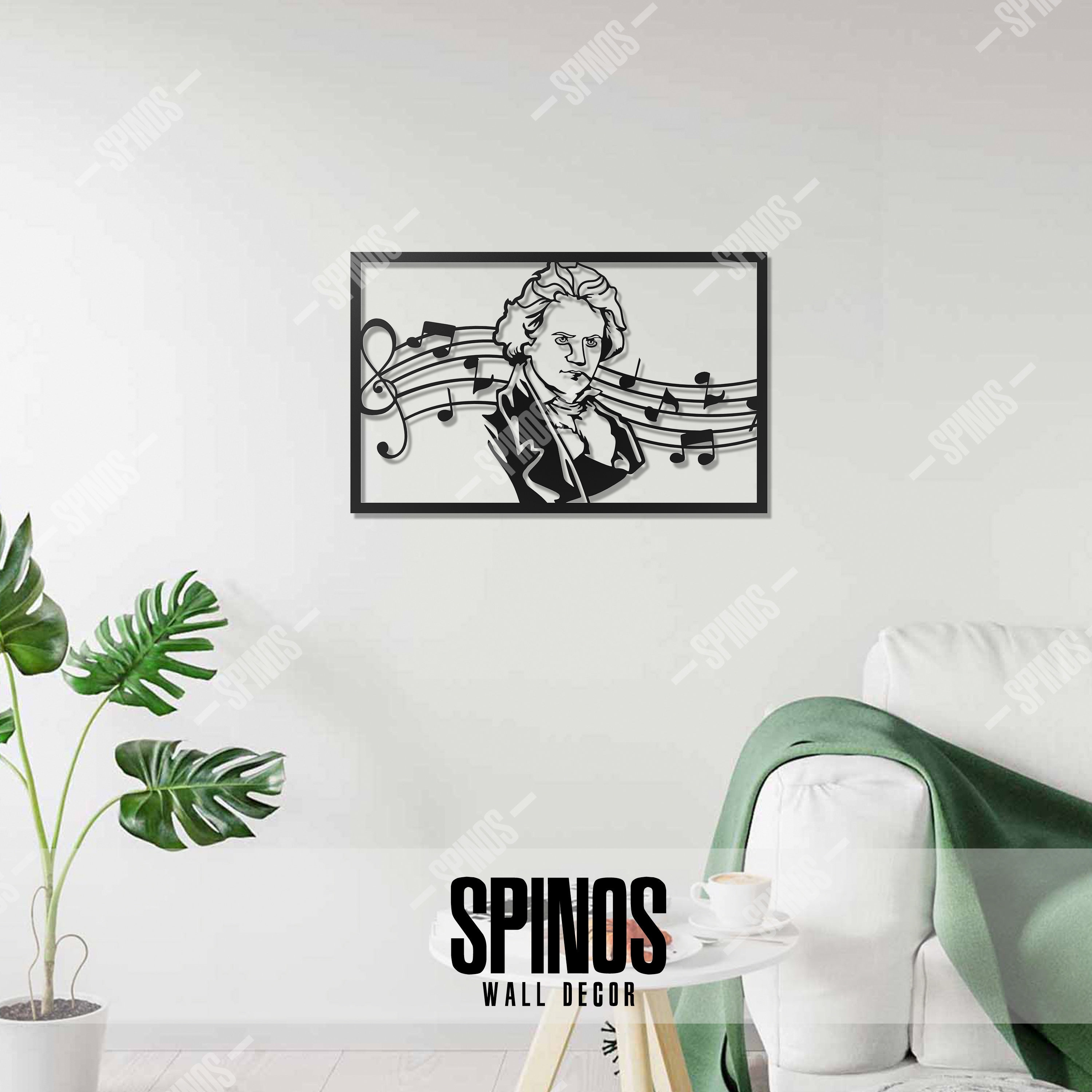 Beethoven Wood Wall Decor Classical Music Wall Art Ludwig - Etsy