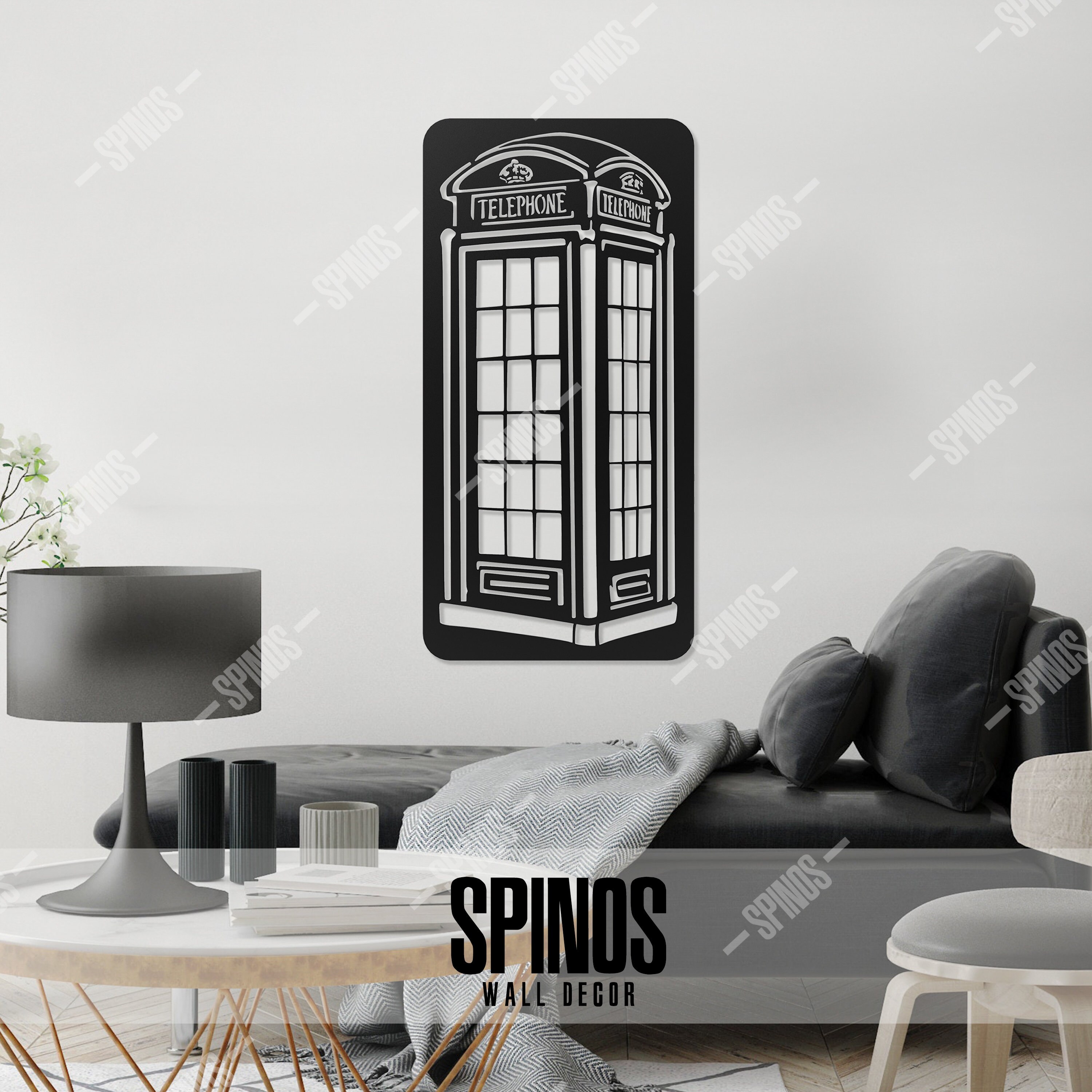 Red Telephone Box Wall Decor Telephone Kiosk Wood Sign | Etsy