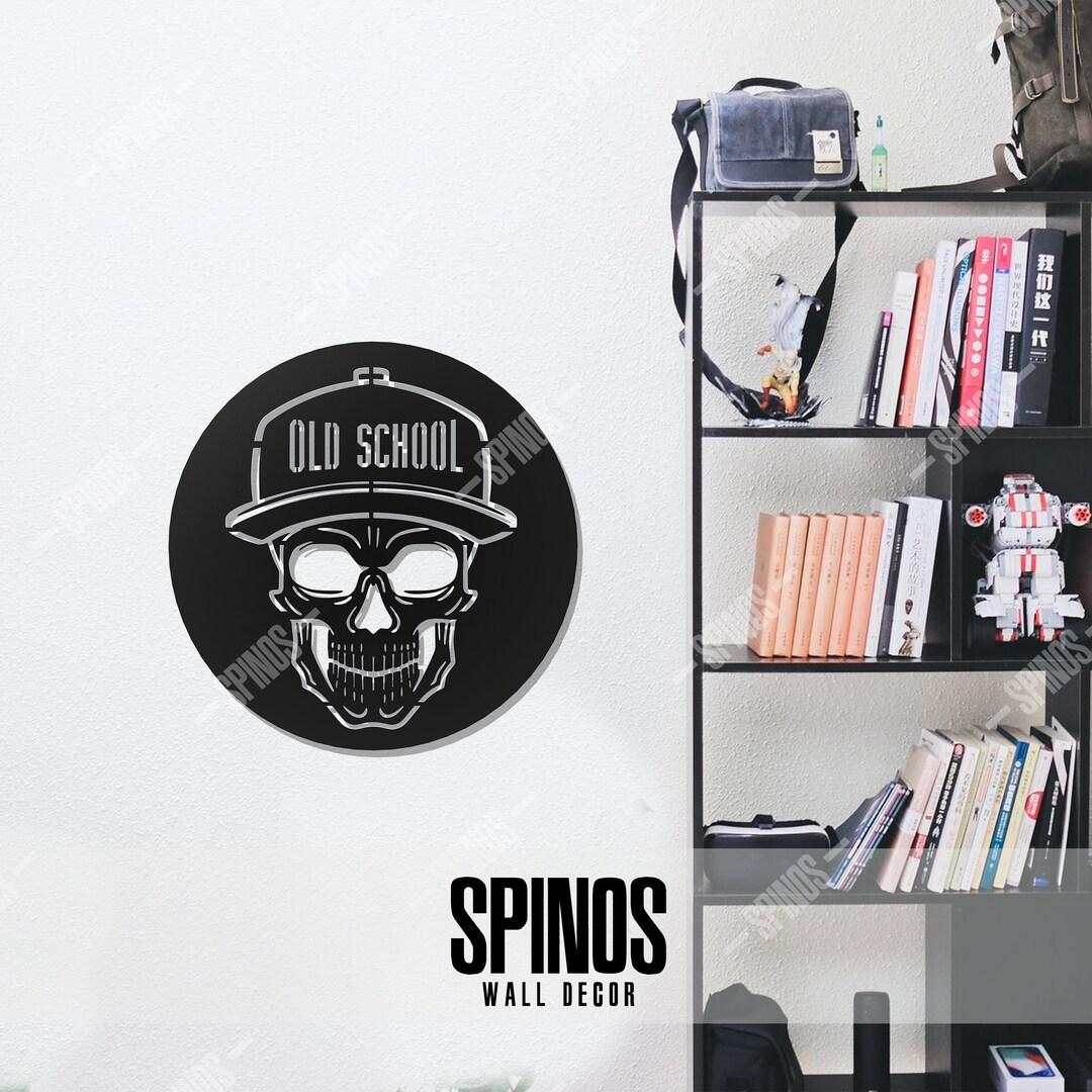 Rapper Skull Wall Decor Rap Wall Art DJ Wood Sign Old School Music Home ...