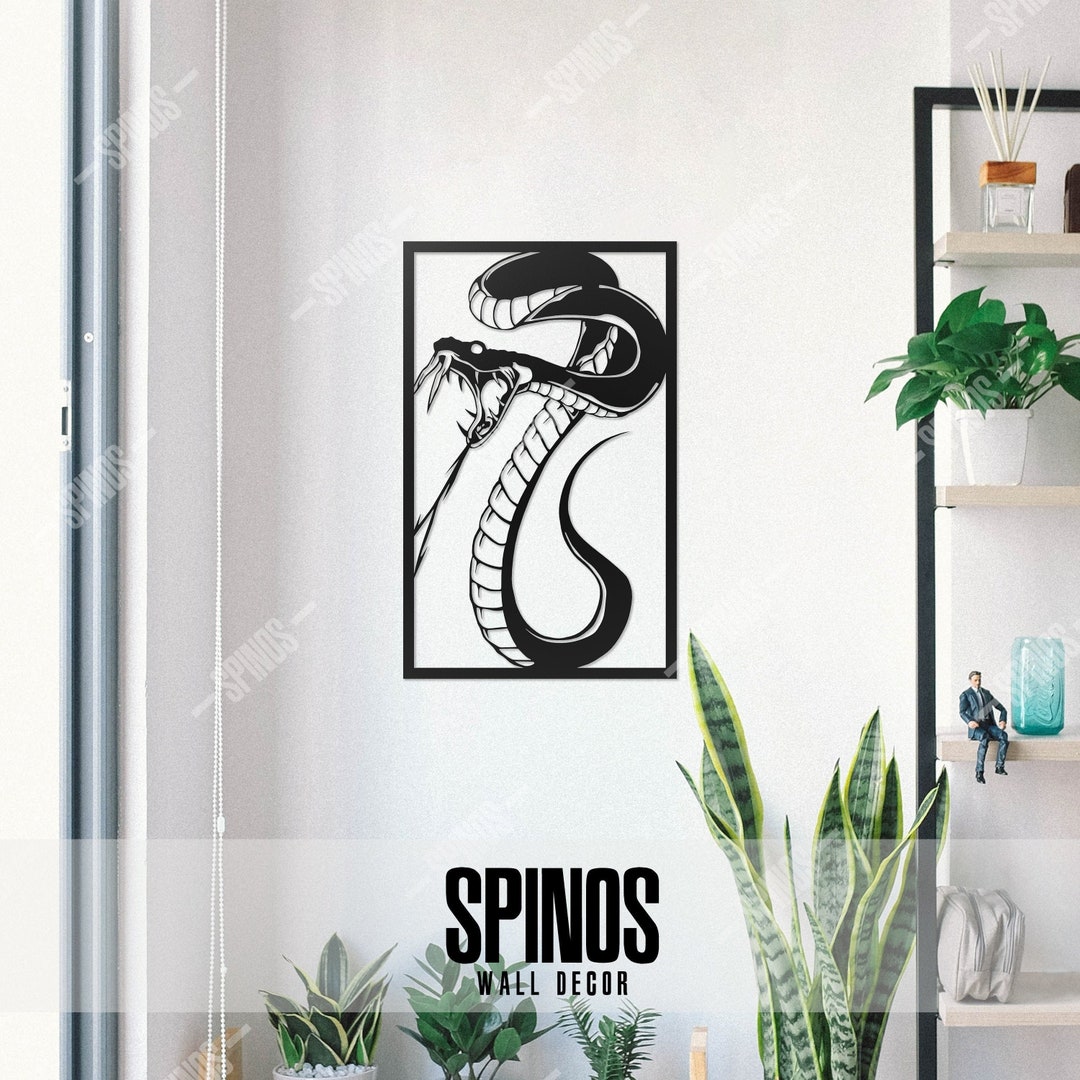 Snake Wood Wall Decor - Viper Wall Art - Serpent Sign - Copperhead Art ...