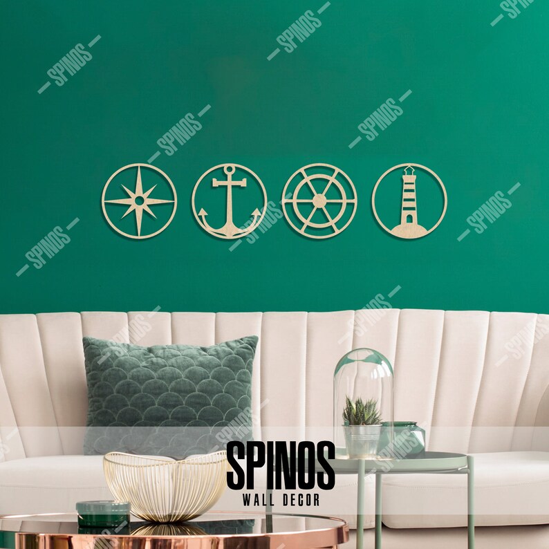 Sailor / Seaman Symbols Wood Wall Art Sea / Ocean Sign / | Etsy