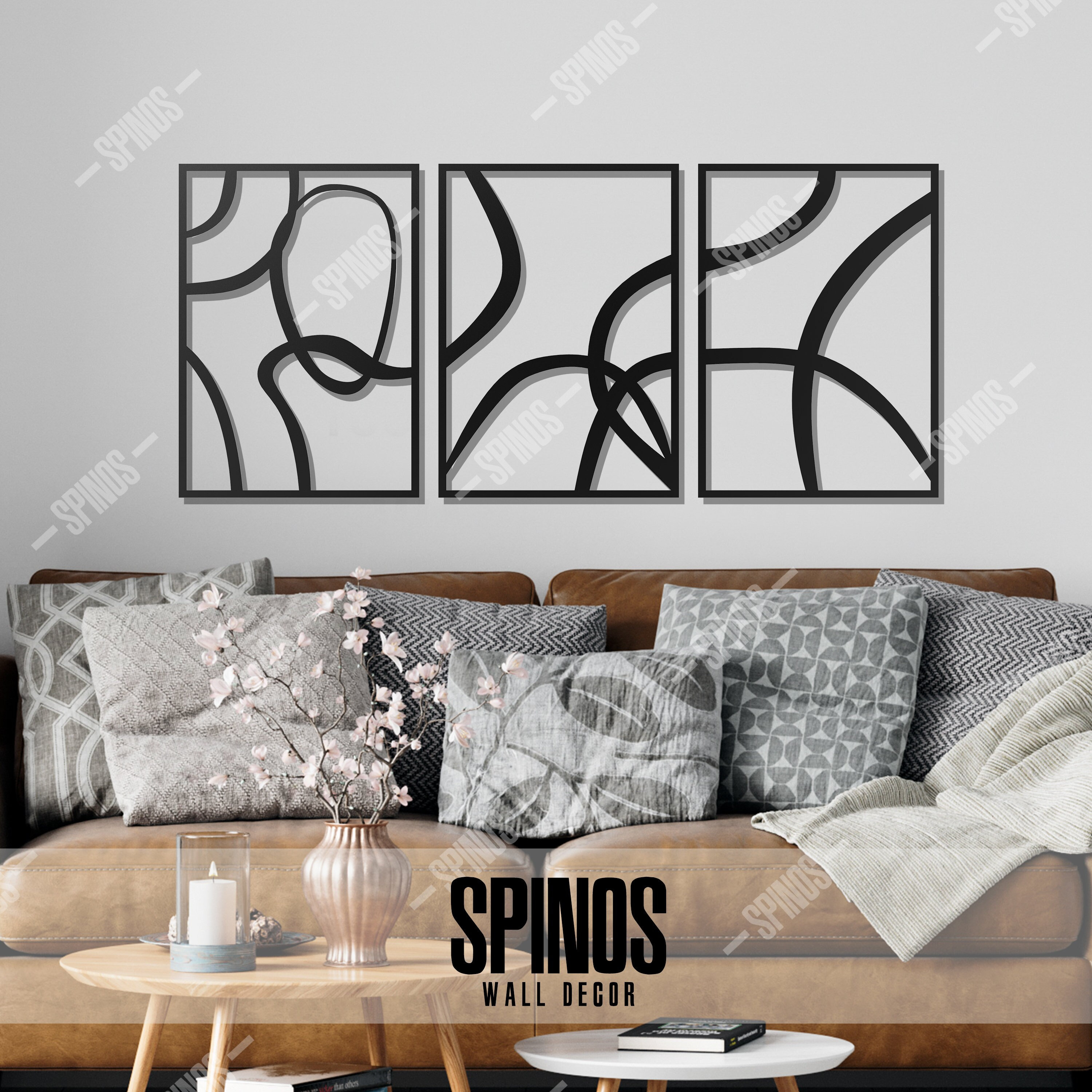 Modern Wood Wall Decor Abstract Wall Art Contemporary Panel | Etsy