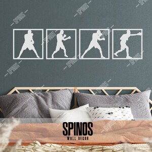 Boxing Wood Wall Decor, Boxer Wooden Art, Gym Room Art, Gift for ...