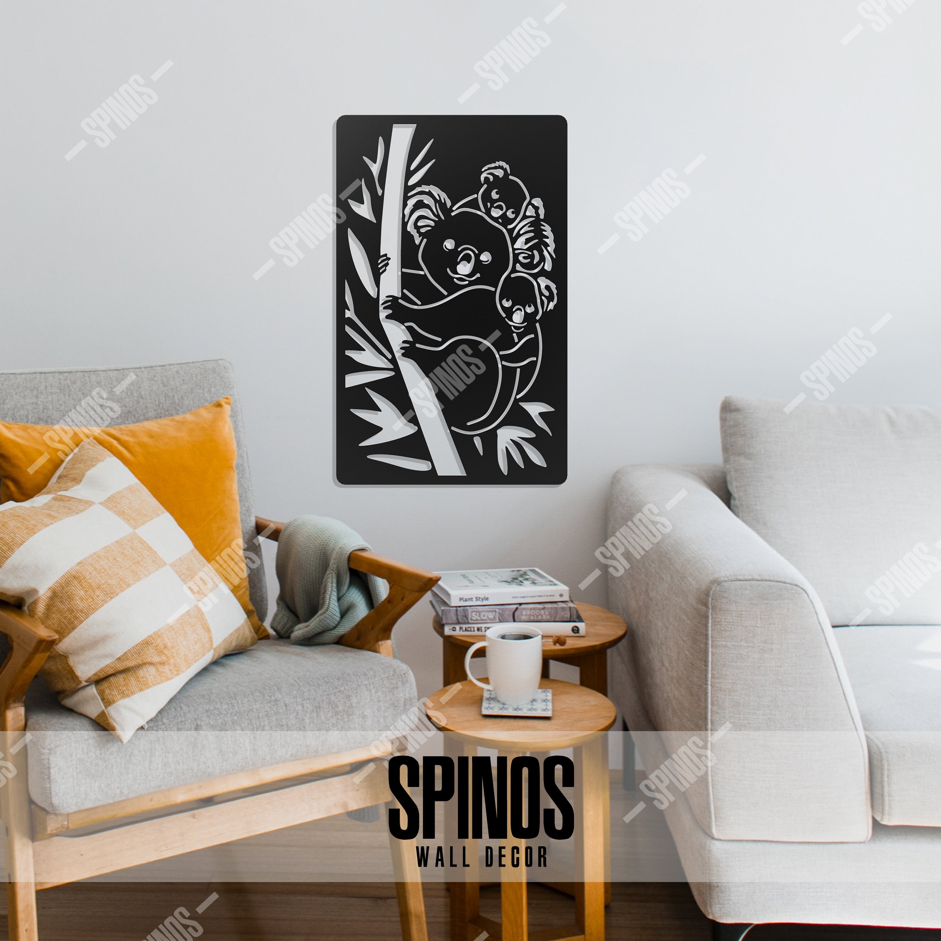 Koala Family Wood Wall Decor Baby Australian Bear Art Animal - Etsy