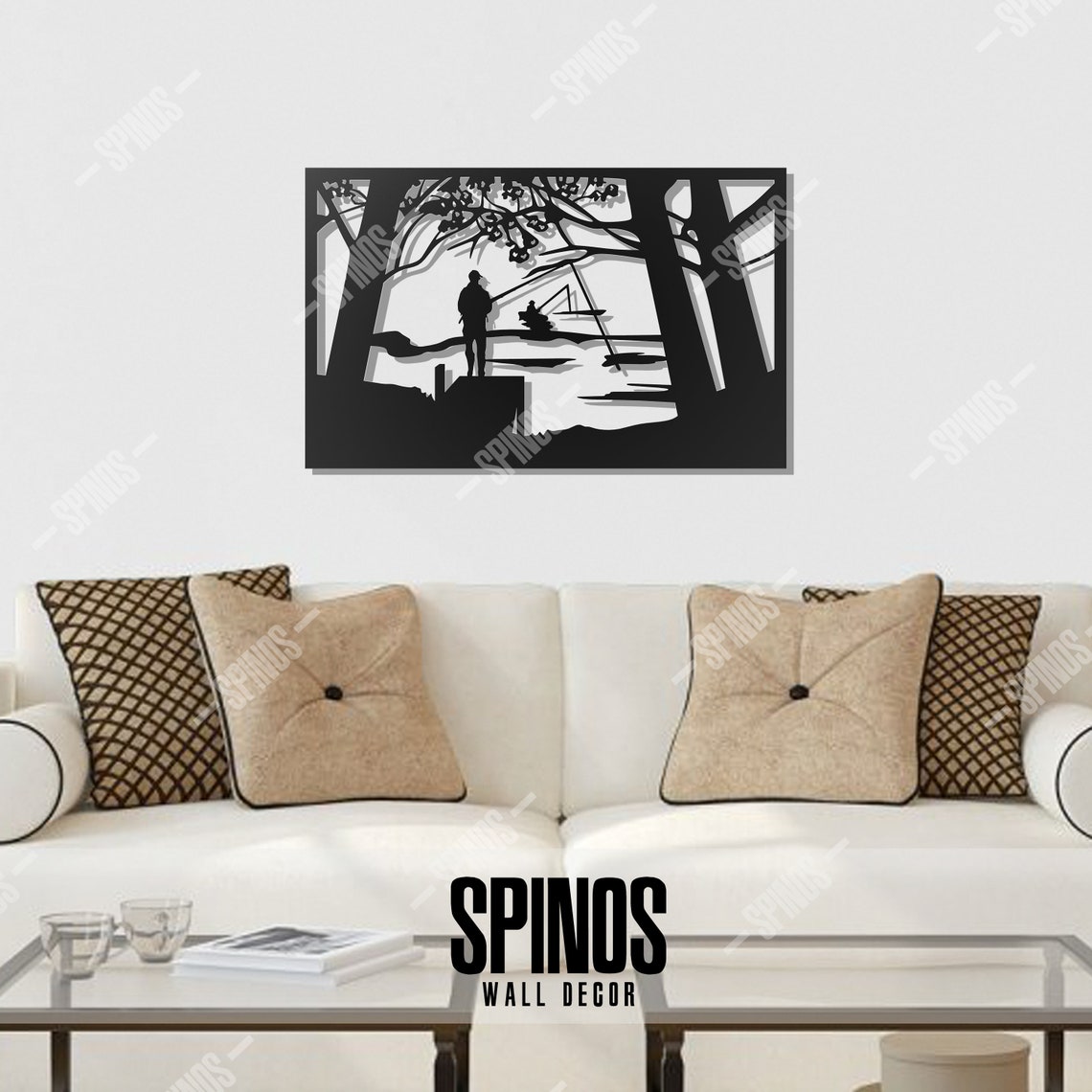 Fisherman Wood Wall Decor Fishing Wall Art Gift for Fisher | Etsy