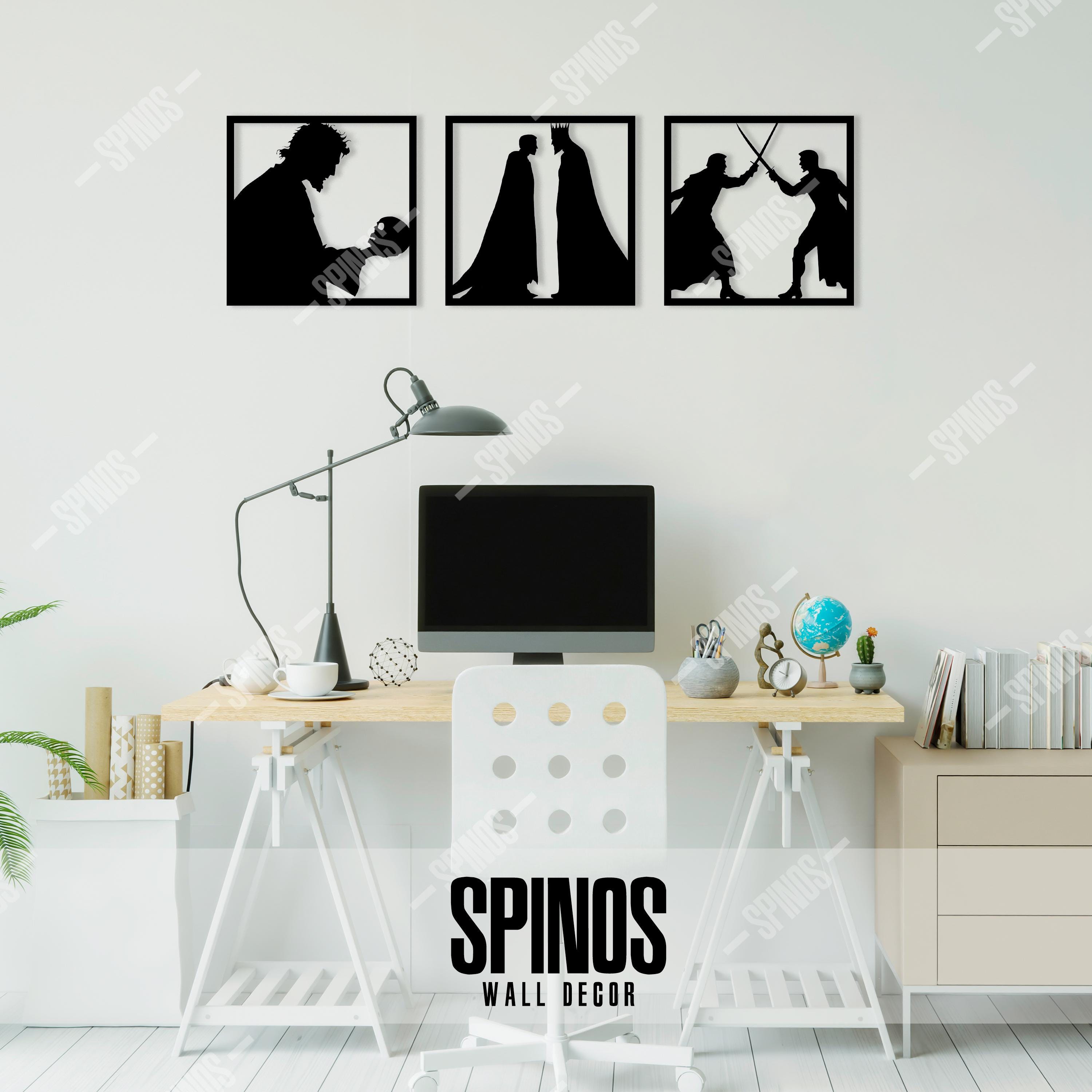 Hamlet 3-piece Wooden Wall Art – Shakespeare Decor Set - Etsy