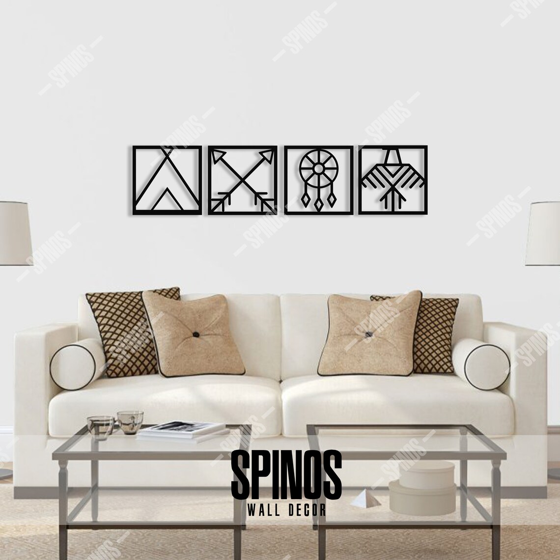 Native American Symbols Wood Wall Art Amerindian / American - Etsy