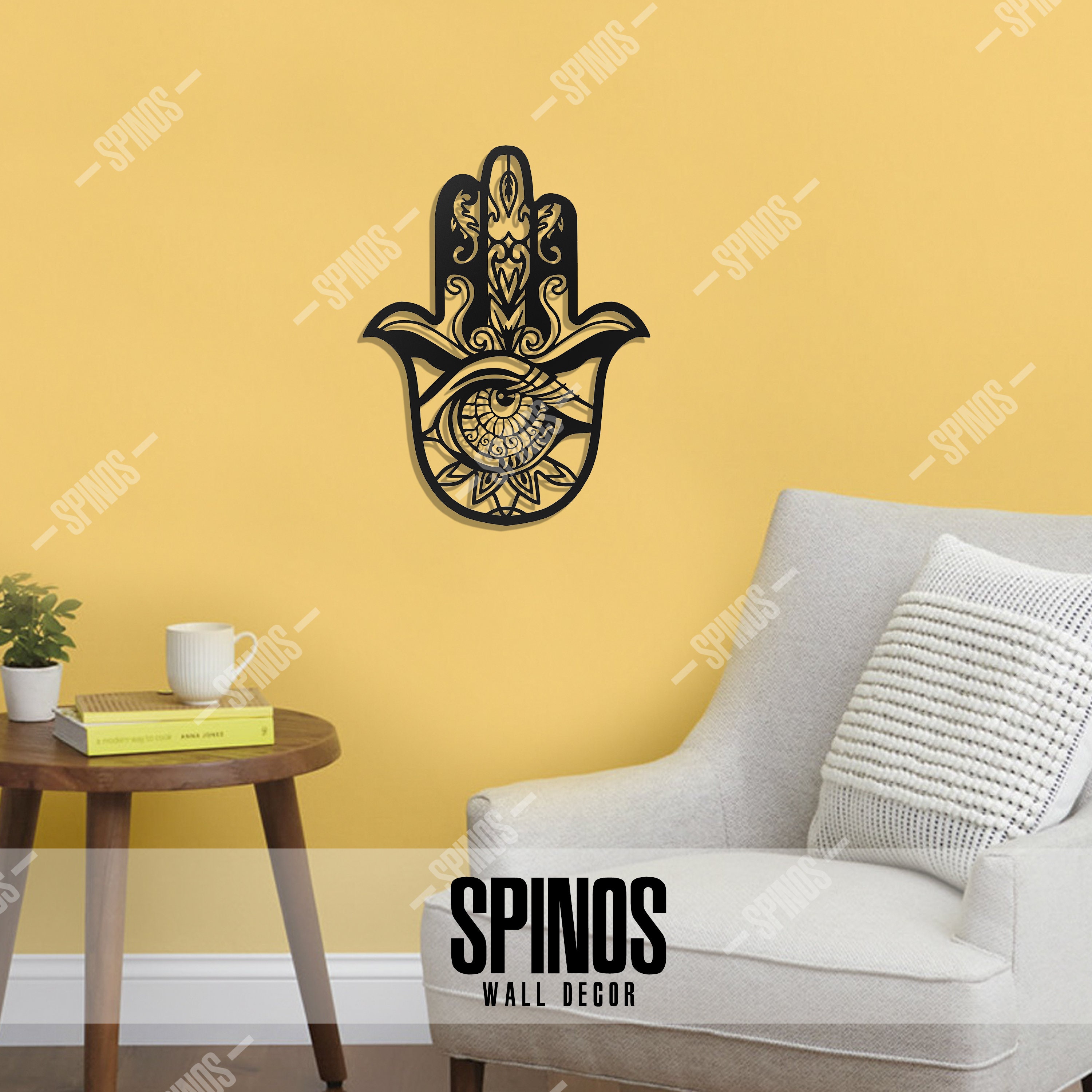 Hamsa Wood Wall Art Hand of Fatima Wall Decor Arabic Wall - Etsy