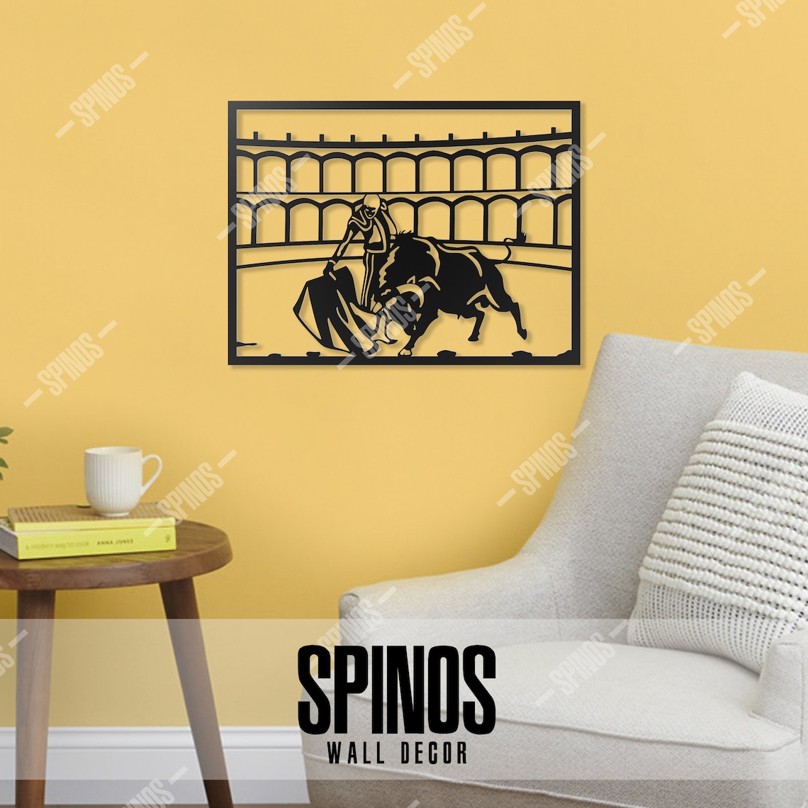 Bullfighting Wall Art Matador Wood Decor Bull Sign - Etsy
