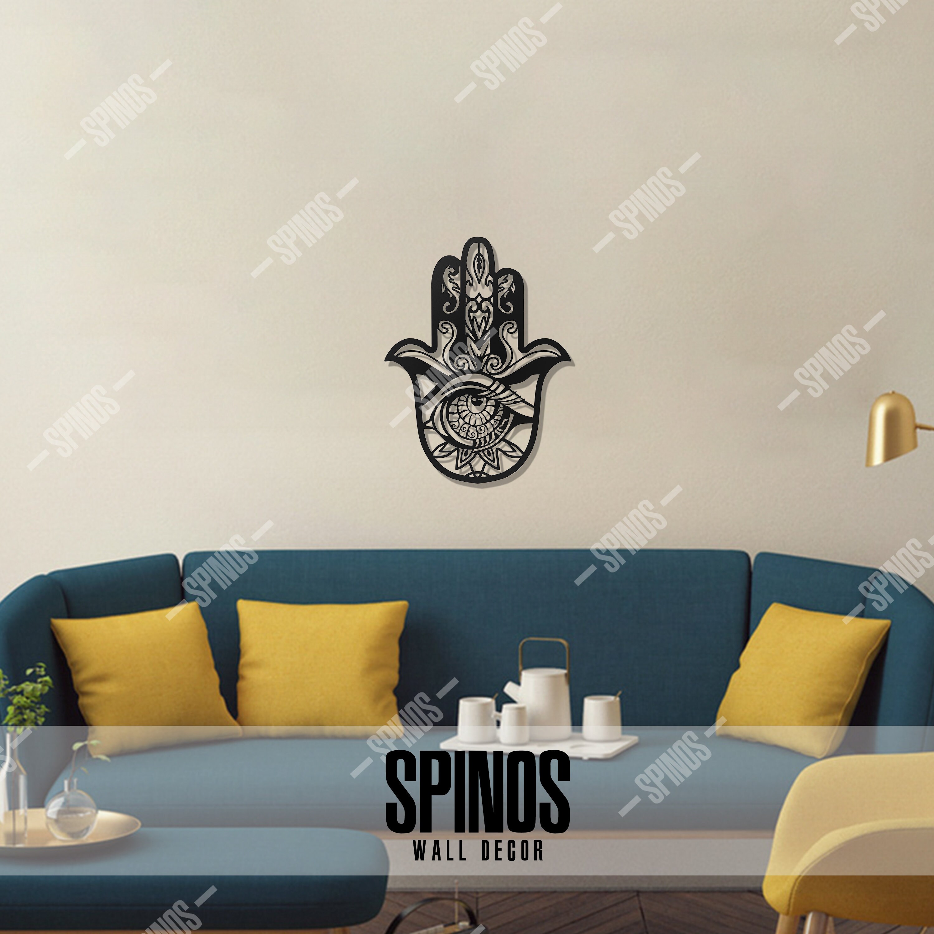 Hamsa Wood Wall Art Hand of Fatima Wall Decor Arabic Wall - Etsy