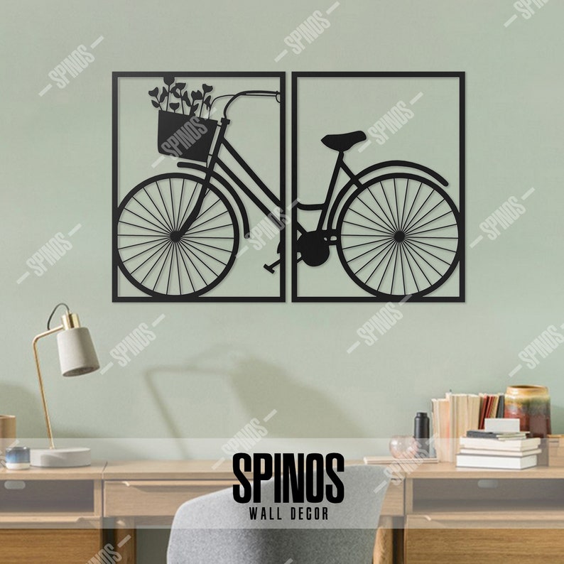 Wooden Bicycle Wall Art Cycling Wall Decor Bike Sign 2 - Etsy