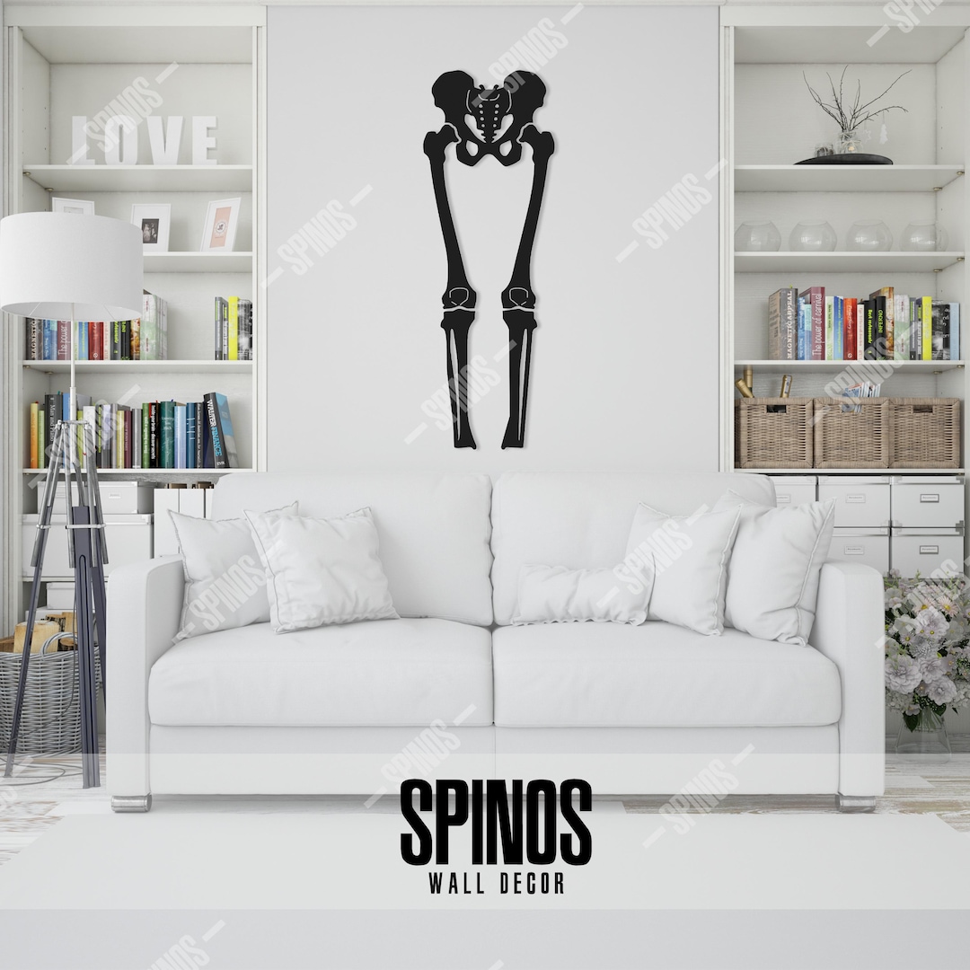Wooden Leg Bones Wall Decor, Pelvis Wood Art, Anatomical Skeleton Wall ...