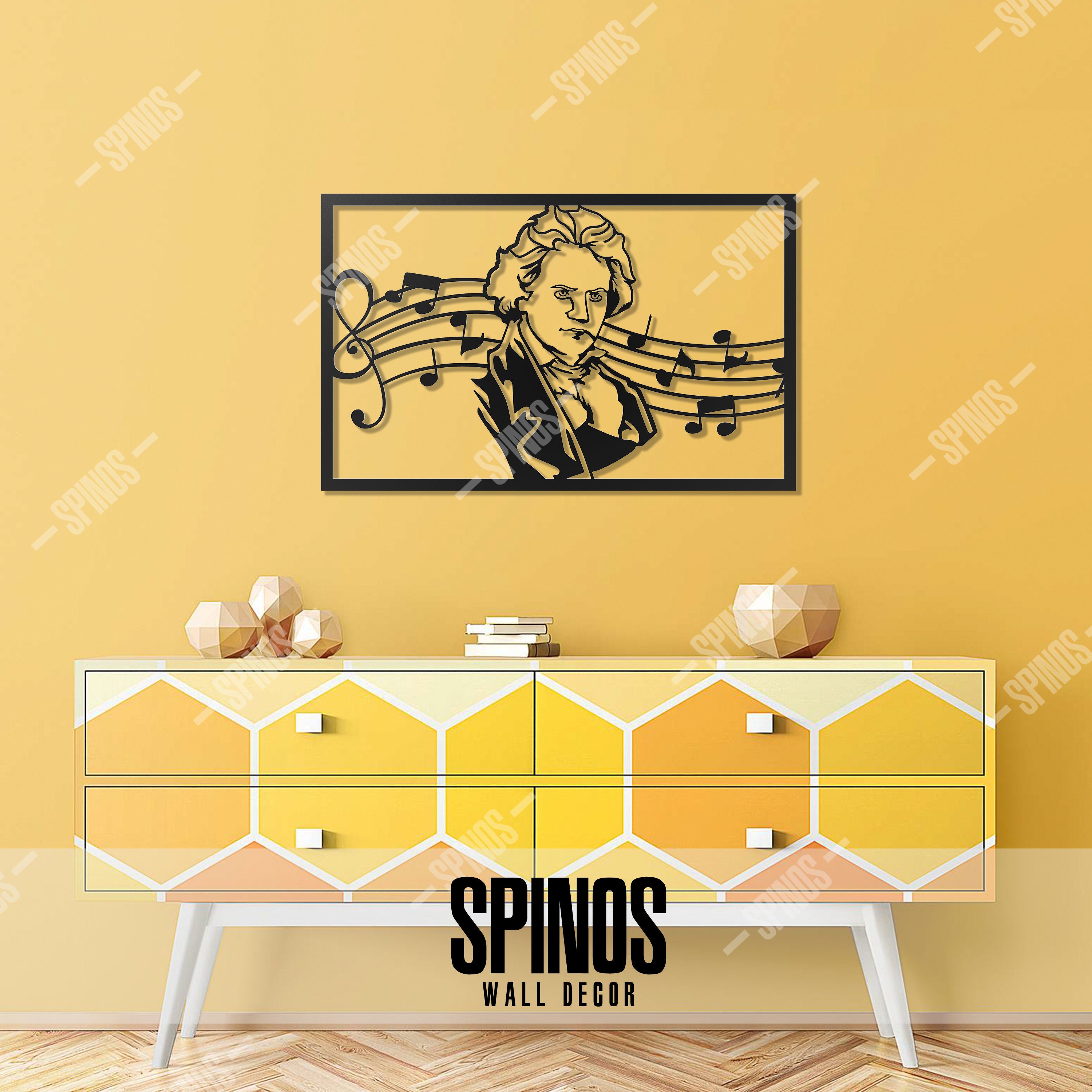 Beethoven Wood Wall Decor Classical Music Wall Art Ludwig - Etsy