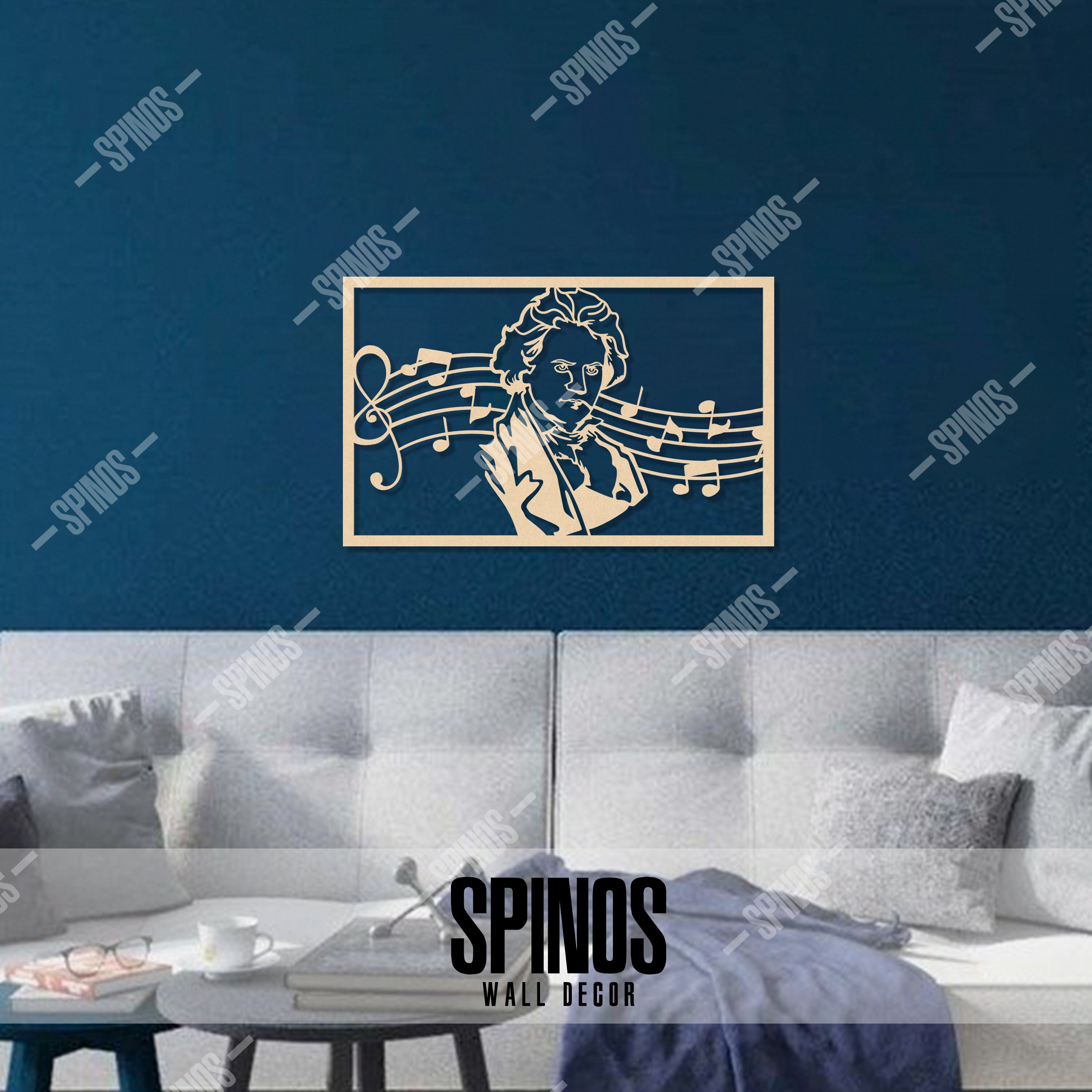 Beethoven Wood Wall Decor Classical Music Wall Art Ludwig - Etsy