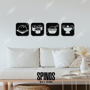 Asian Food Wall Art - Chinese Wall Decor - Japanese Wood Sign - Korean ...