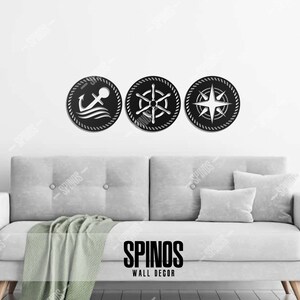 Sailor Wall Art, Seaman Wall Decor, Pirate Symbols, Nursery Wood Sign ...