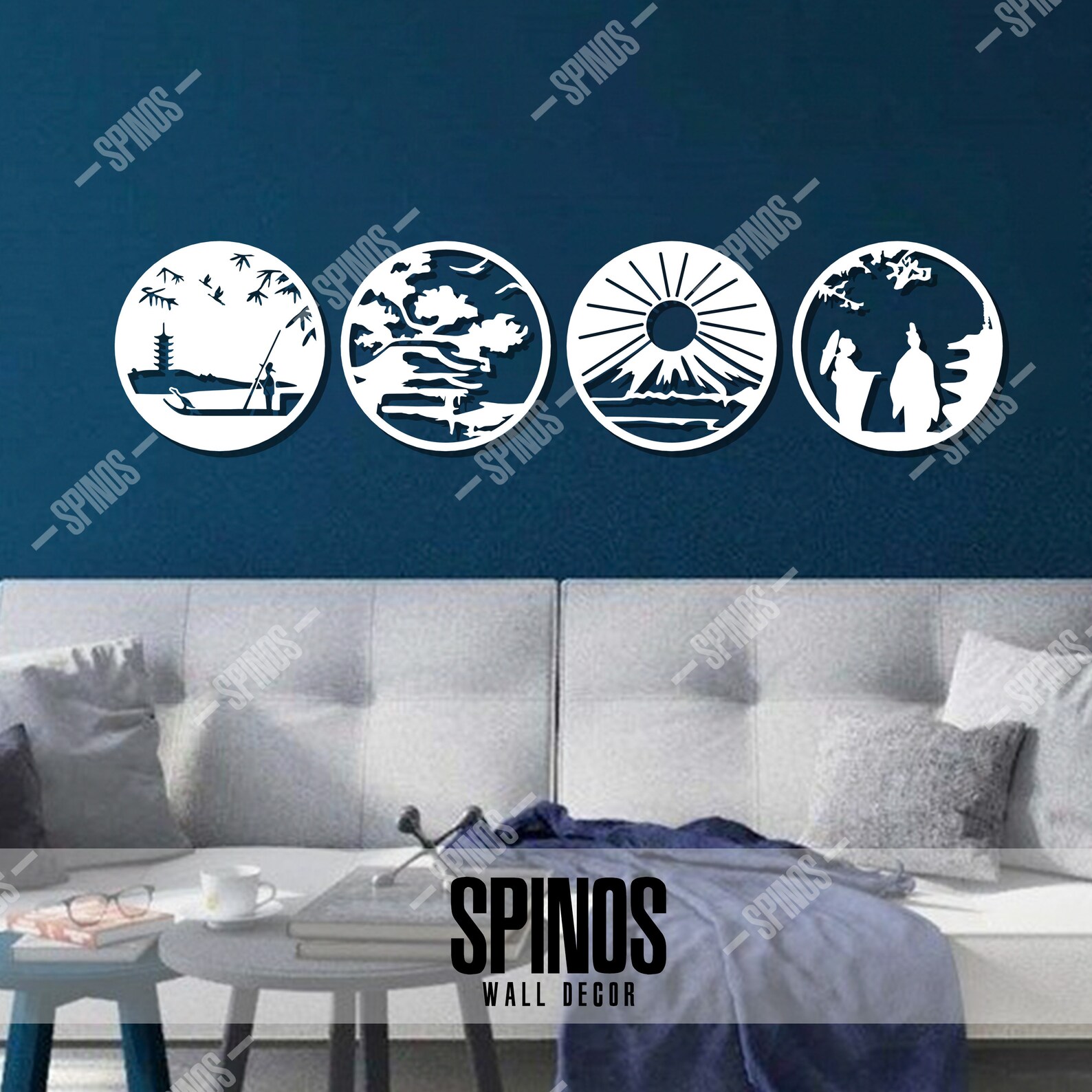 Japanese Wall Art Japan Themed Wall Decor Sakura Wood Sign - Etsy