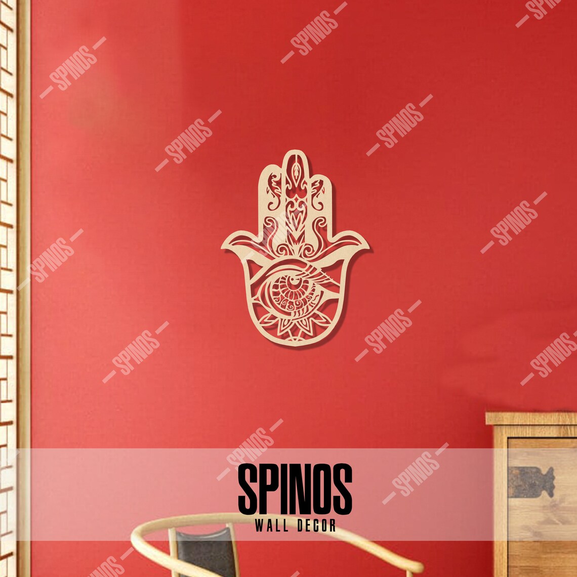 Hamsa Wood Wall Art Hand of Fatima Wall Decor Arabic Wall - Etsy