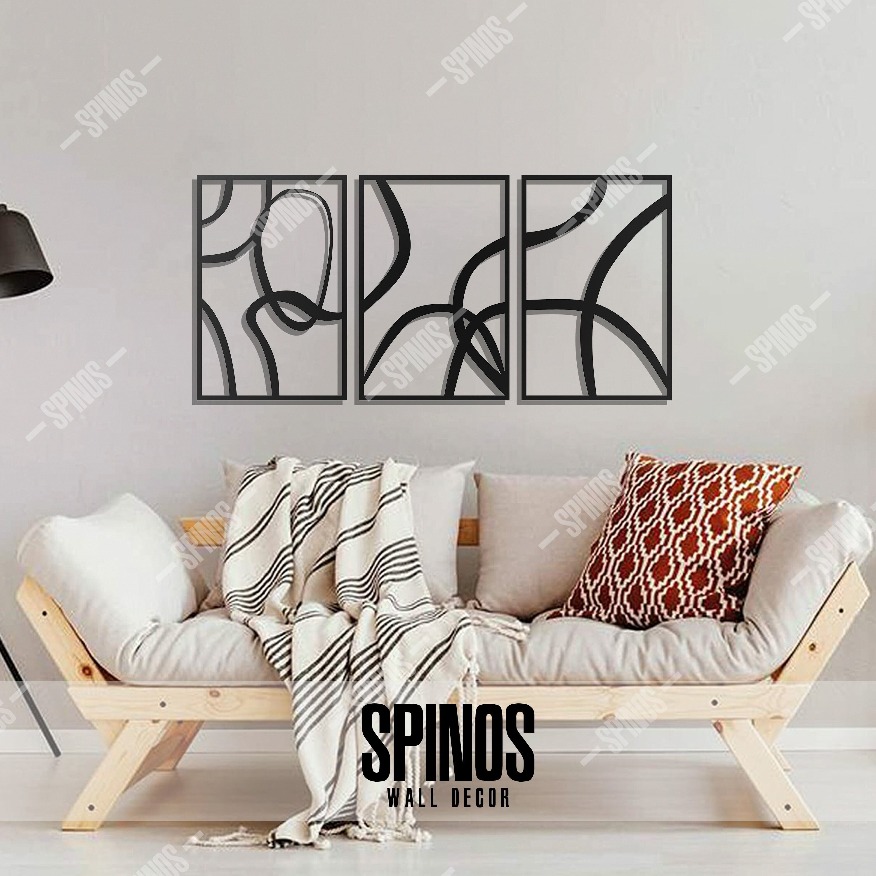 Modern Wood Wall Decor Abstract Wall Art Contemporary Panel | Etsy