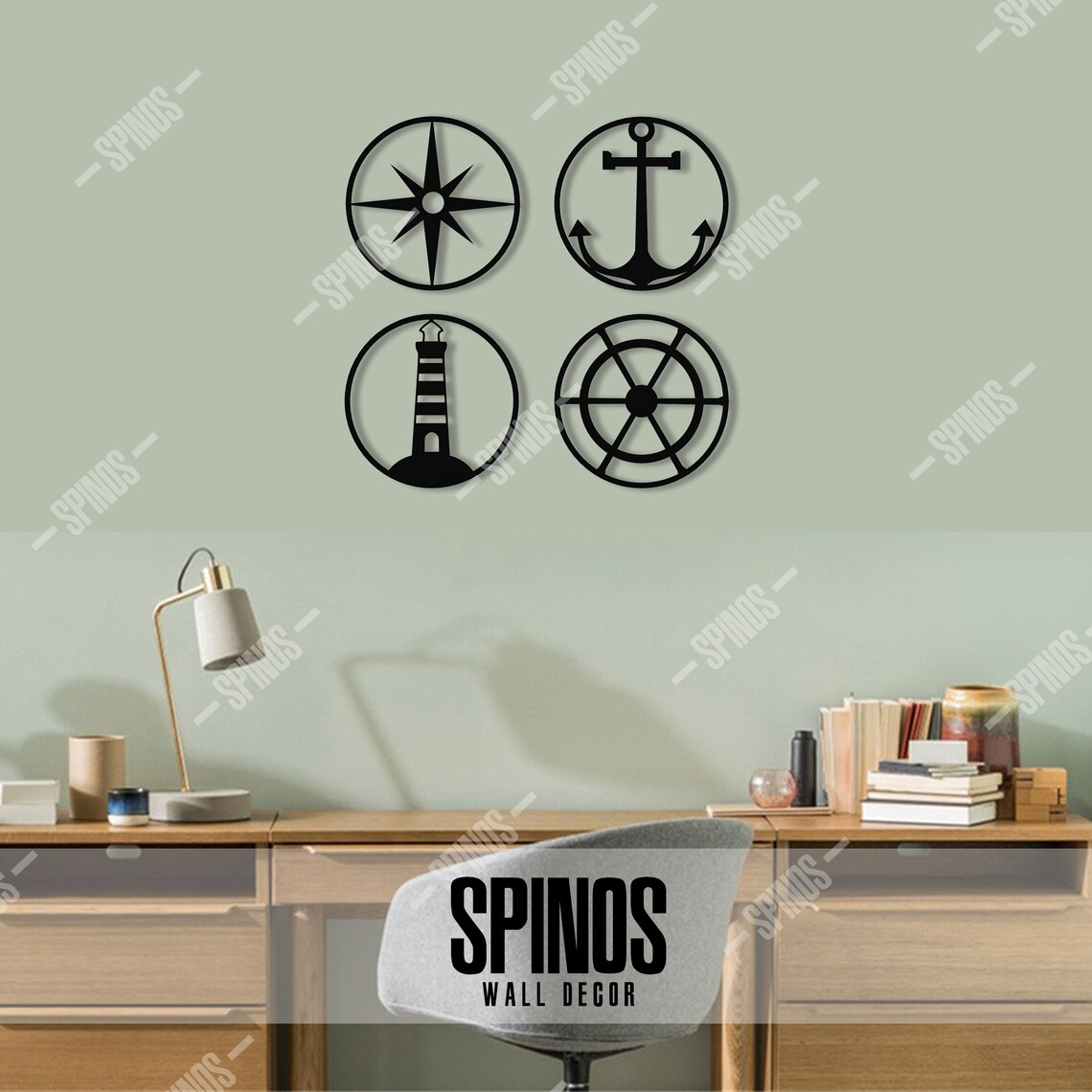 Sailor / Seaman Symbols Wood Wall Art Sea / Ocean Sign / | Etsy
