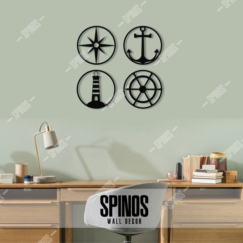 Sailor / Seaman Symbols Wood Wall Art Sea / Ocean Sign / | Etsy