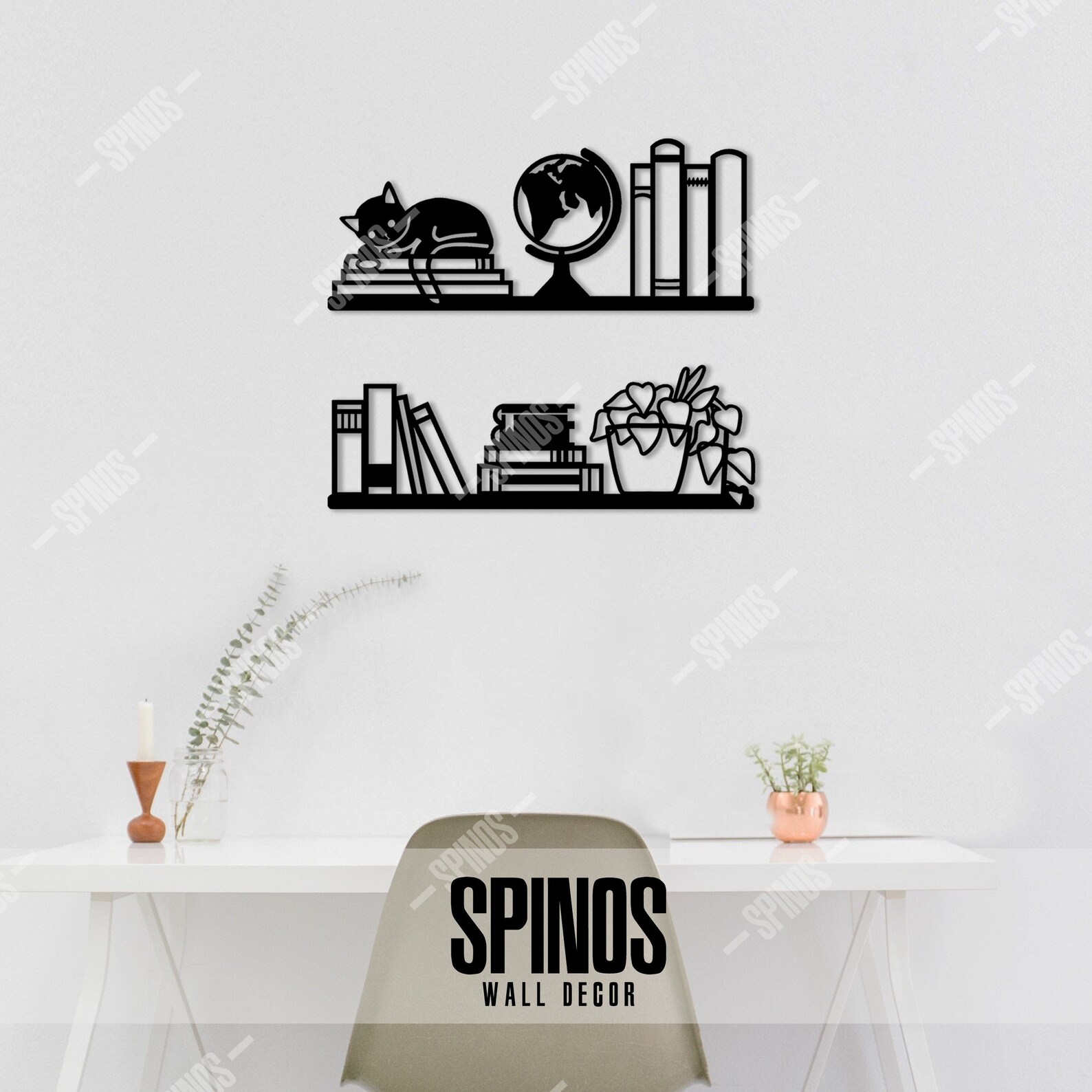 Bookshelf Wood Wall Art Bookcase Decor / Sign Living / Teen - Etsy