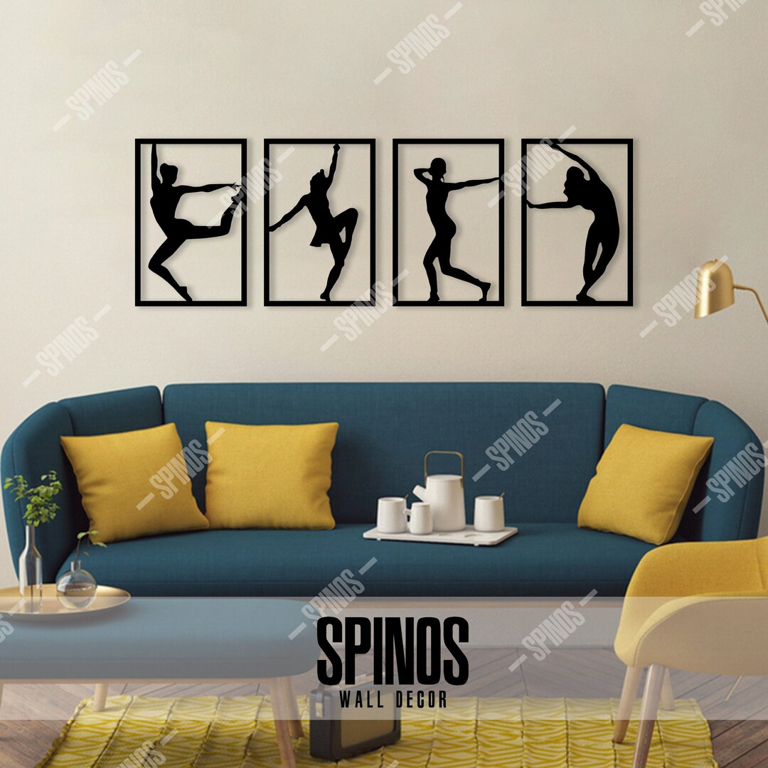 Jazz Dance Wood Wall Decor, Female Dancer Wall Art, Musical Figures ...