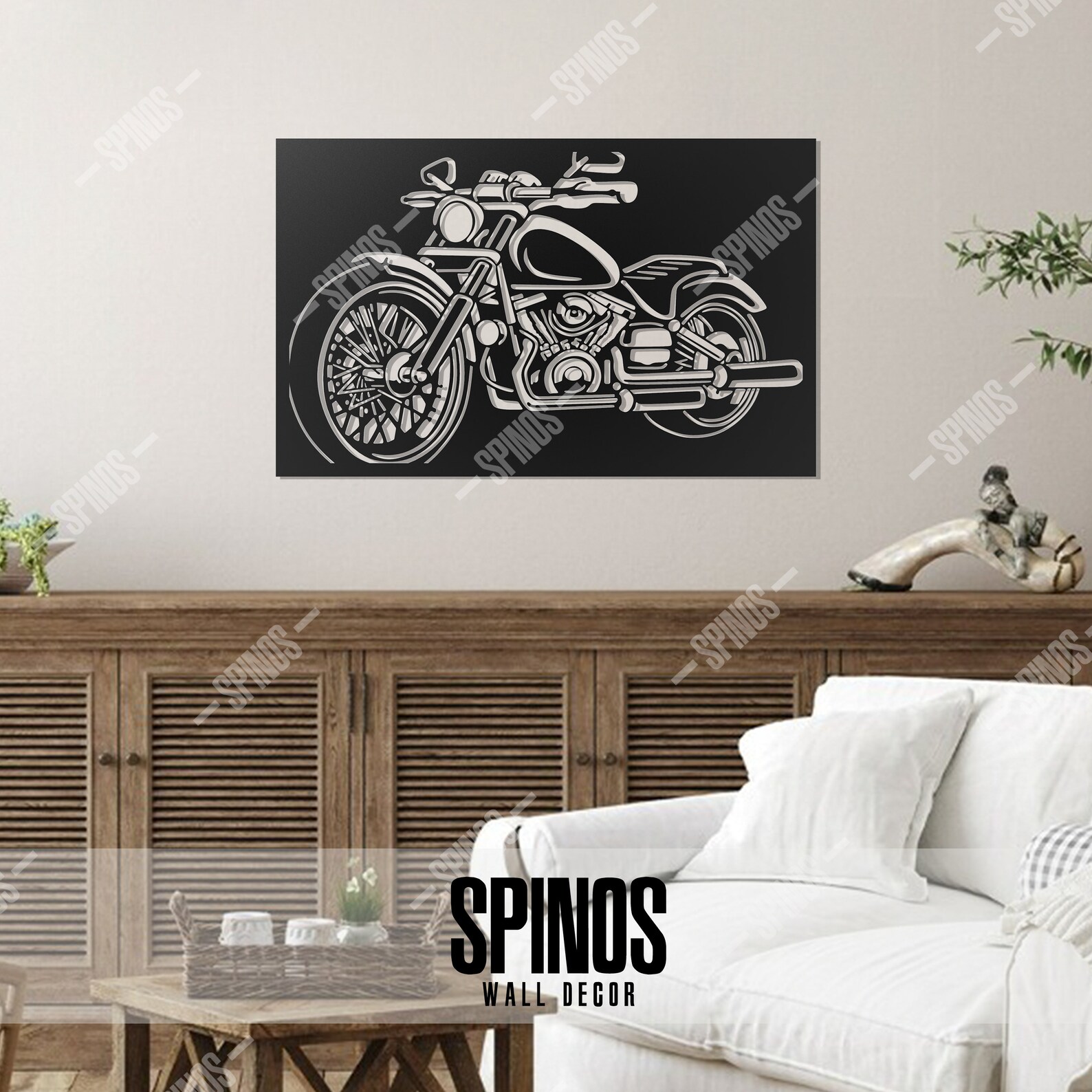 Motorcycle Wood Wall Decor Motorbike Wooden Art Chopper - Etsy