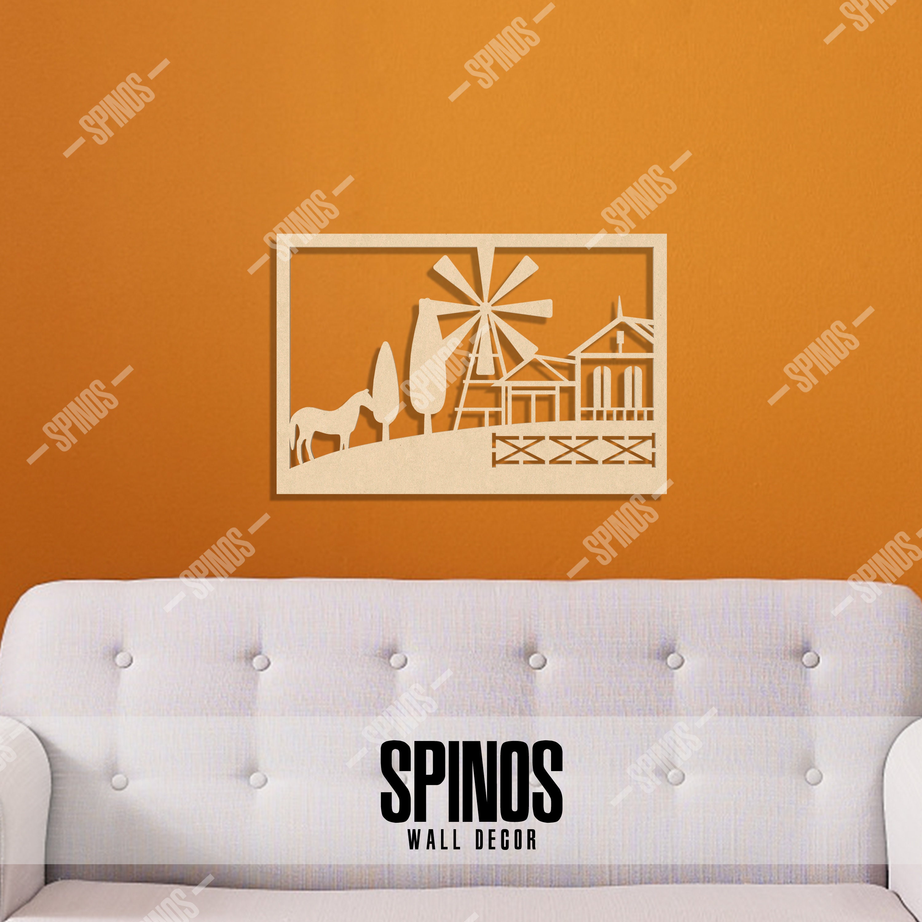 Farm Wood Wall Art Farmhouse Wall Decor Village Country - Etsy