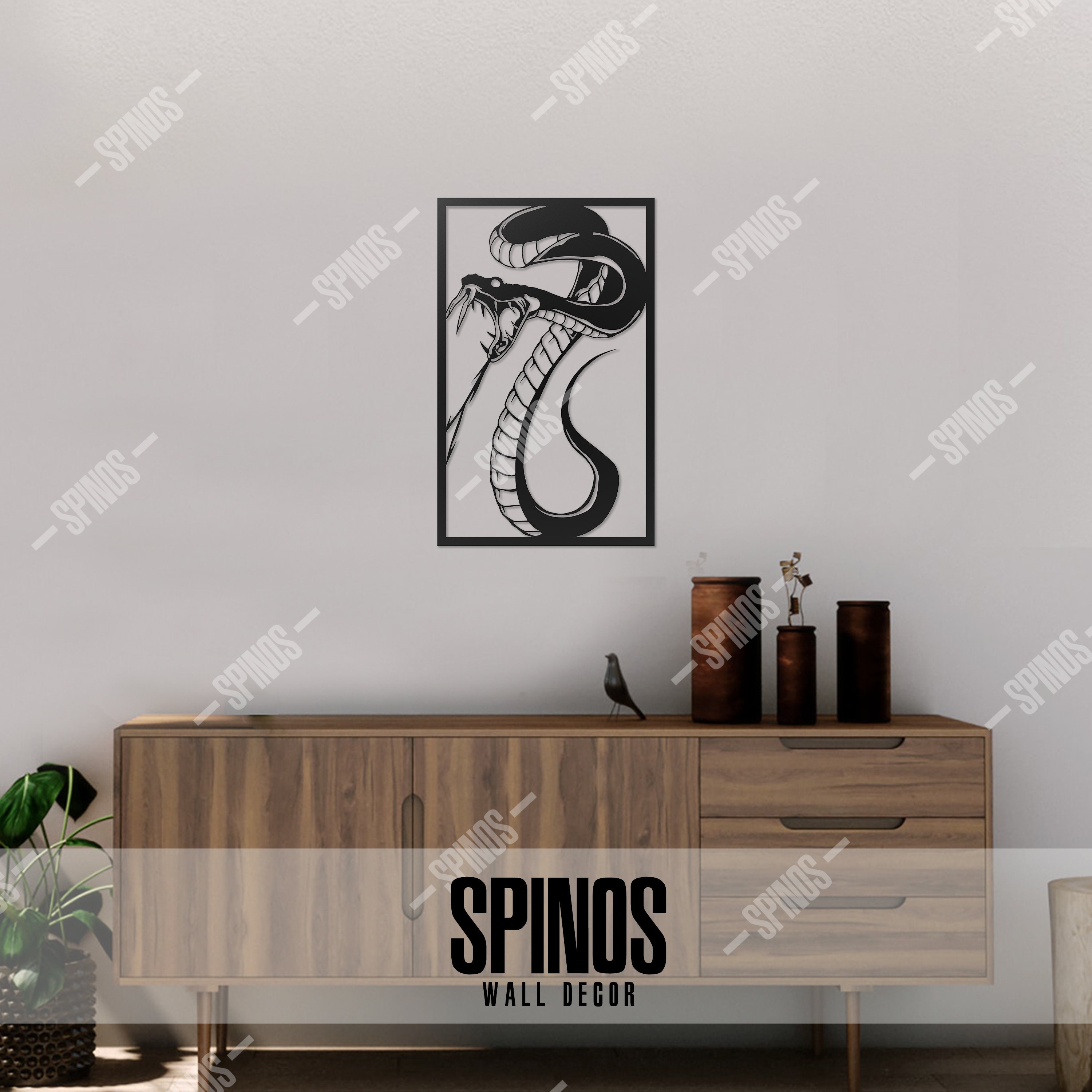 Snake Wood Wall Decor Viper Wall Art Serpent Sign | Etsy