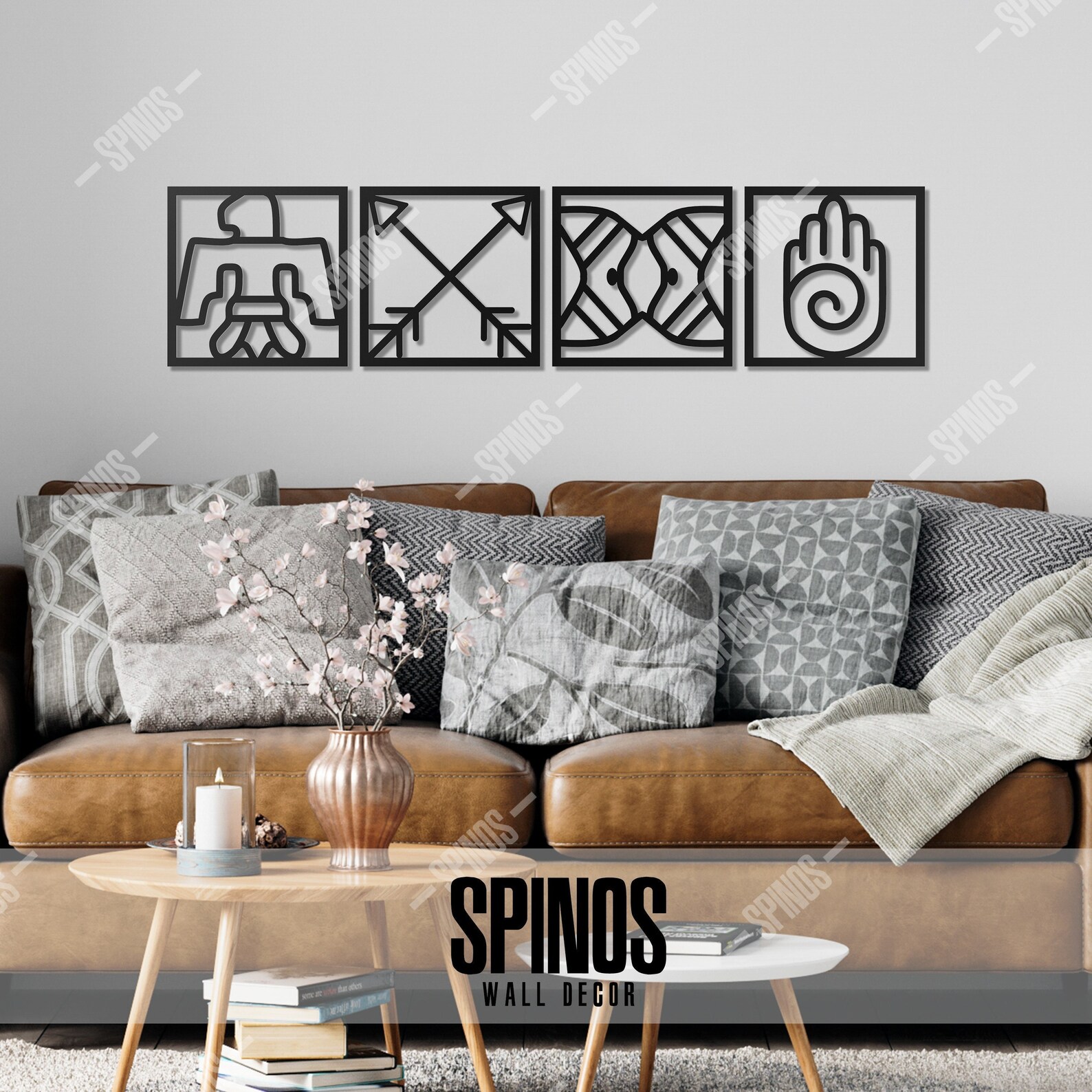 Native American Wood Wall Decor Amerindian Symbols - Etsy