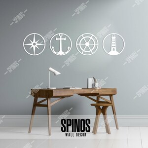 Sailor / Seaman Symbols Wood Wall Art - Sea / Ocean Sign / Decor ...